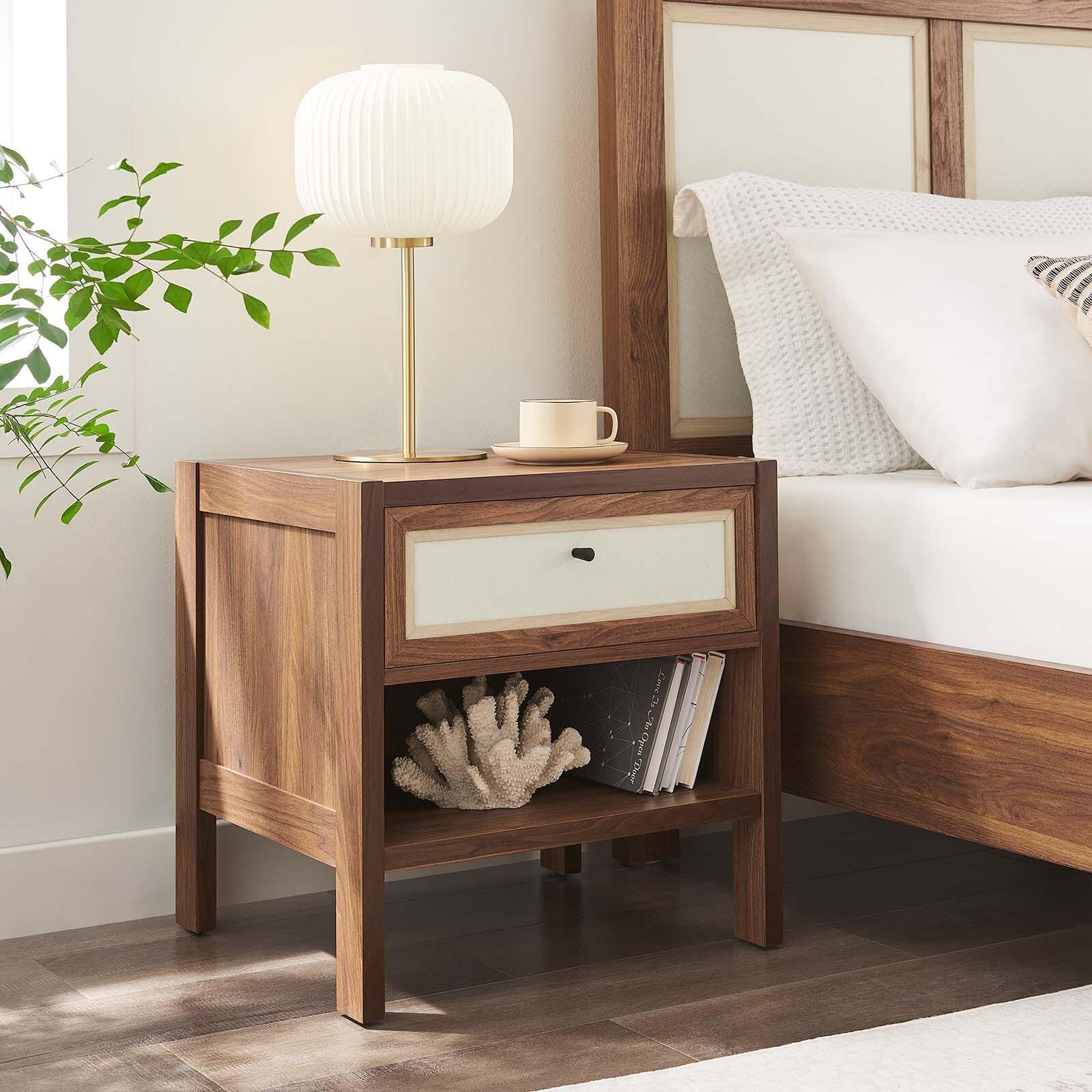 Click here for Capri Wood Grain Nightstand  Walnut prices