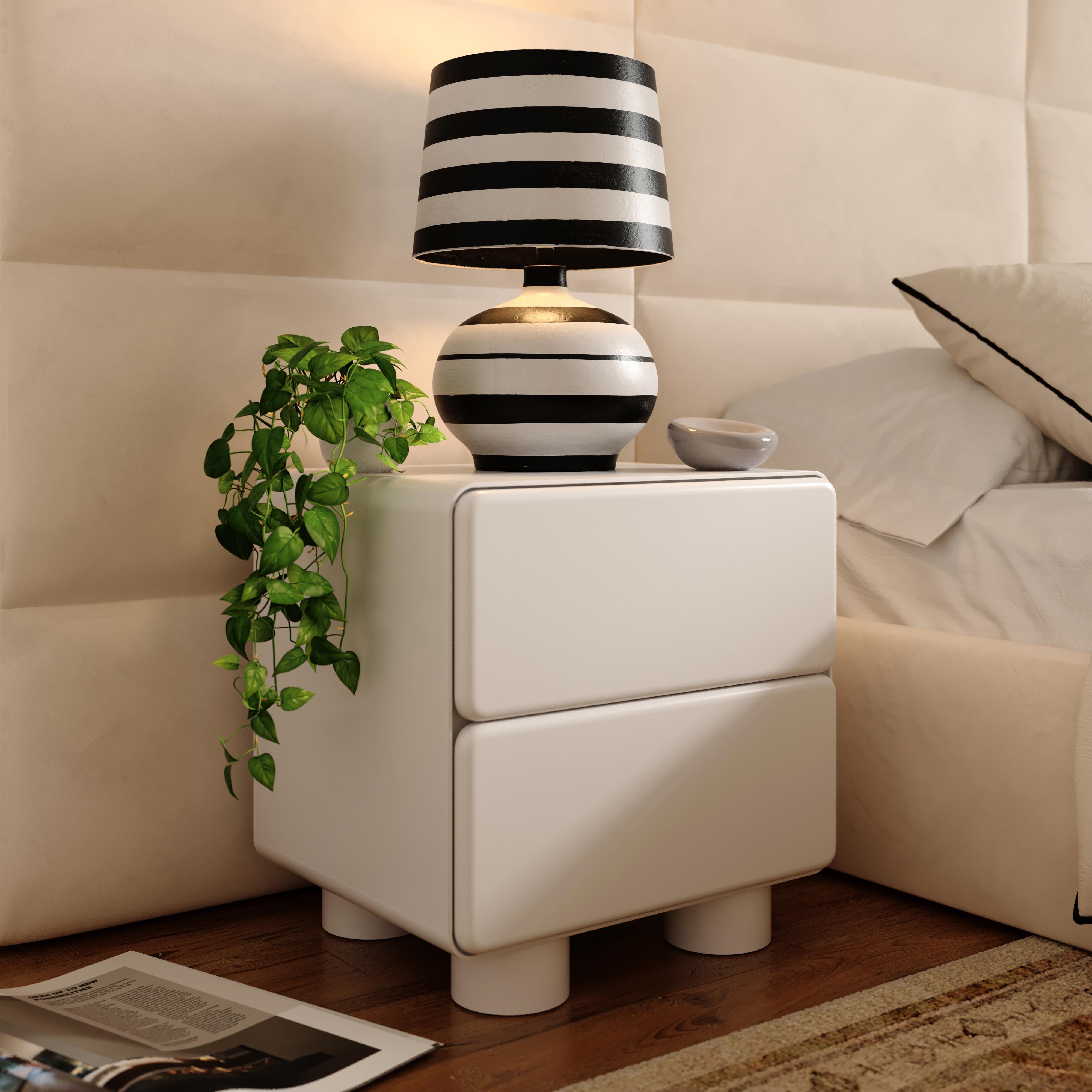 Click here for TOV Tammy Nightstand  White prices