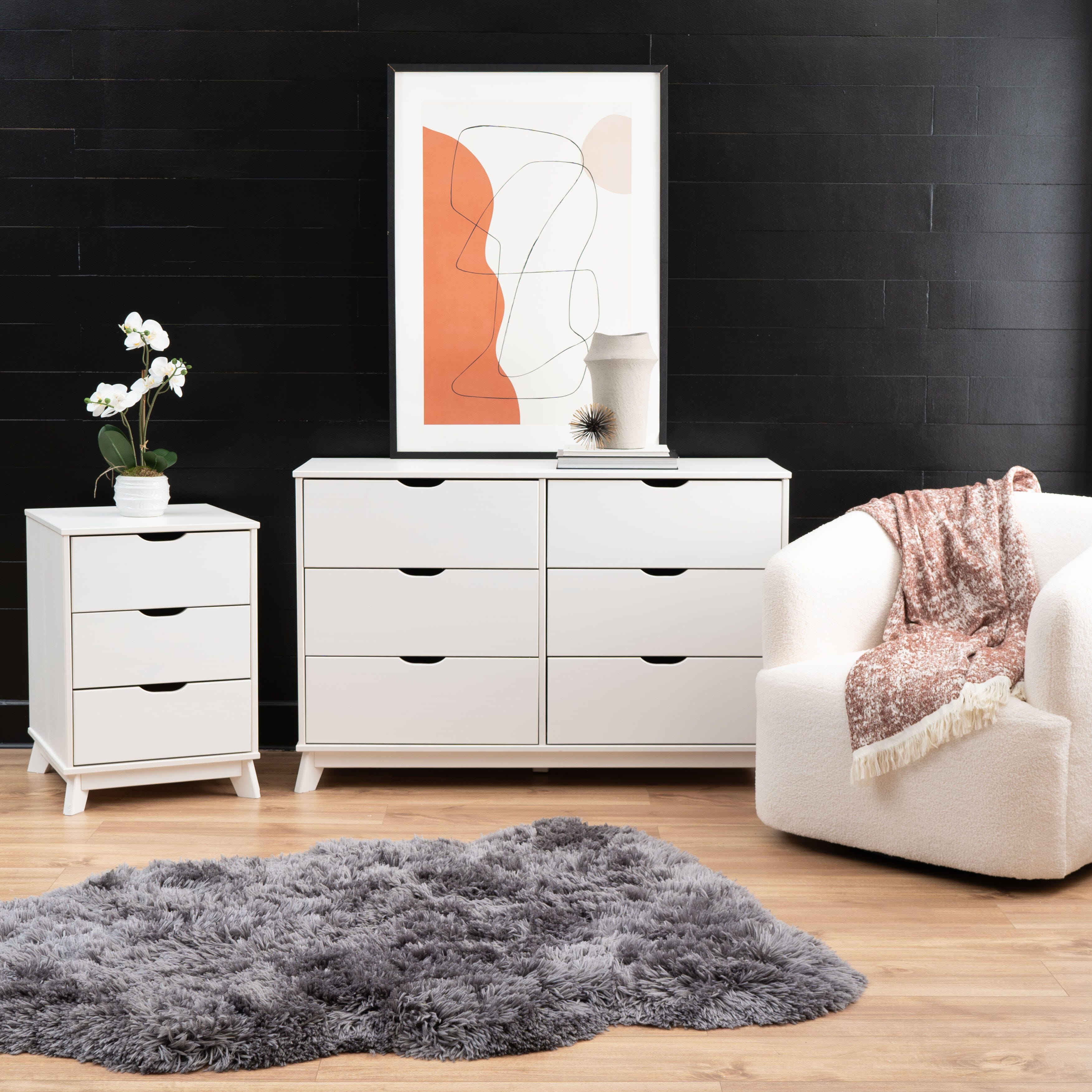 Click here for Linon Pierce Nightstand and Dresser Set  White prices