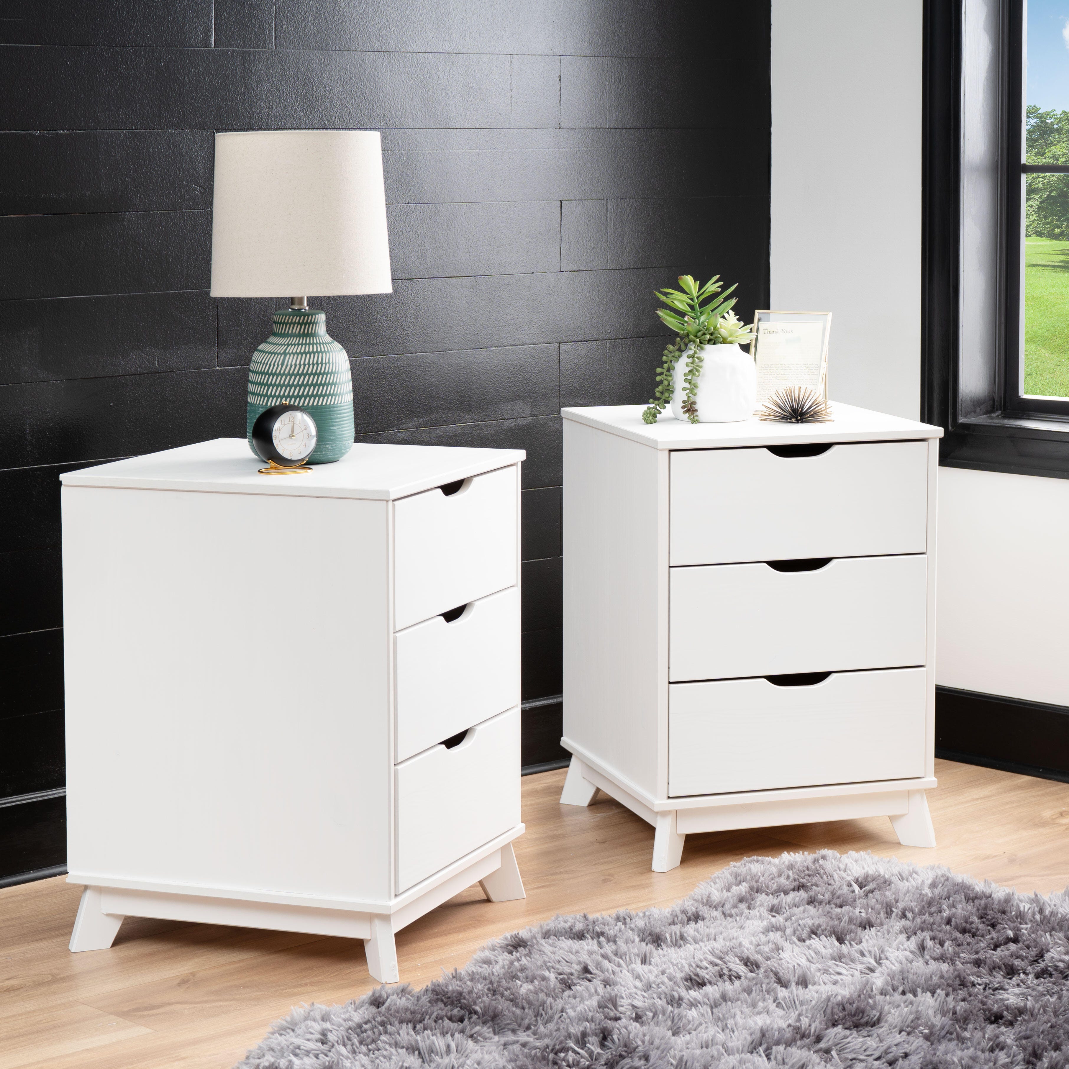 Click here for Linon Pierce Nightstand Set of 2  White prices