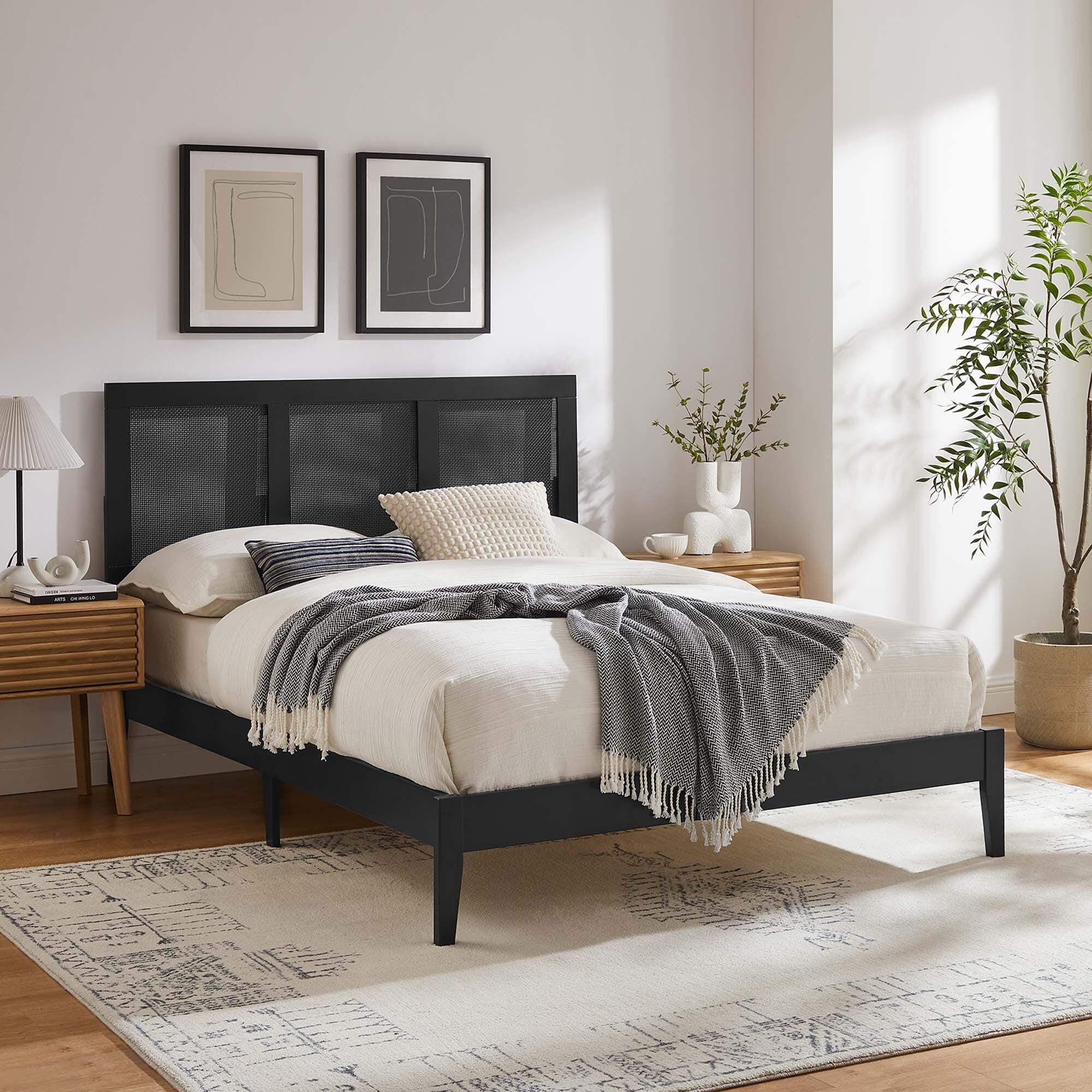 Click here for Modway Sirocco Full Panel Platform Bed  Black prices