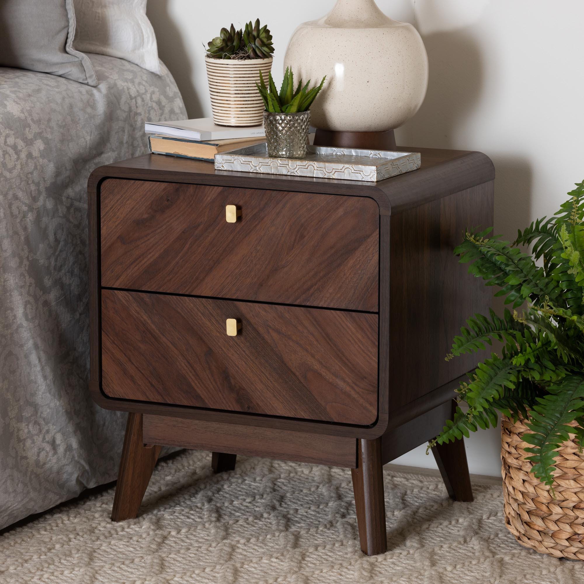 Click here for Baxton Studio Markell 19 Nightstand  Walnut Brown prices