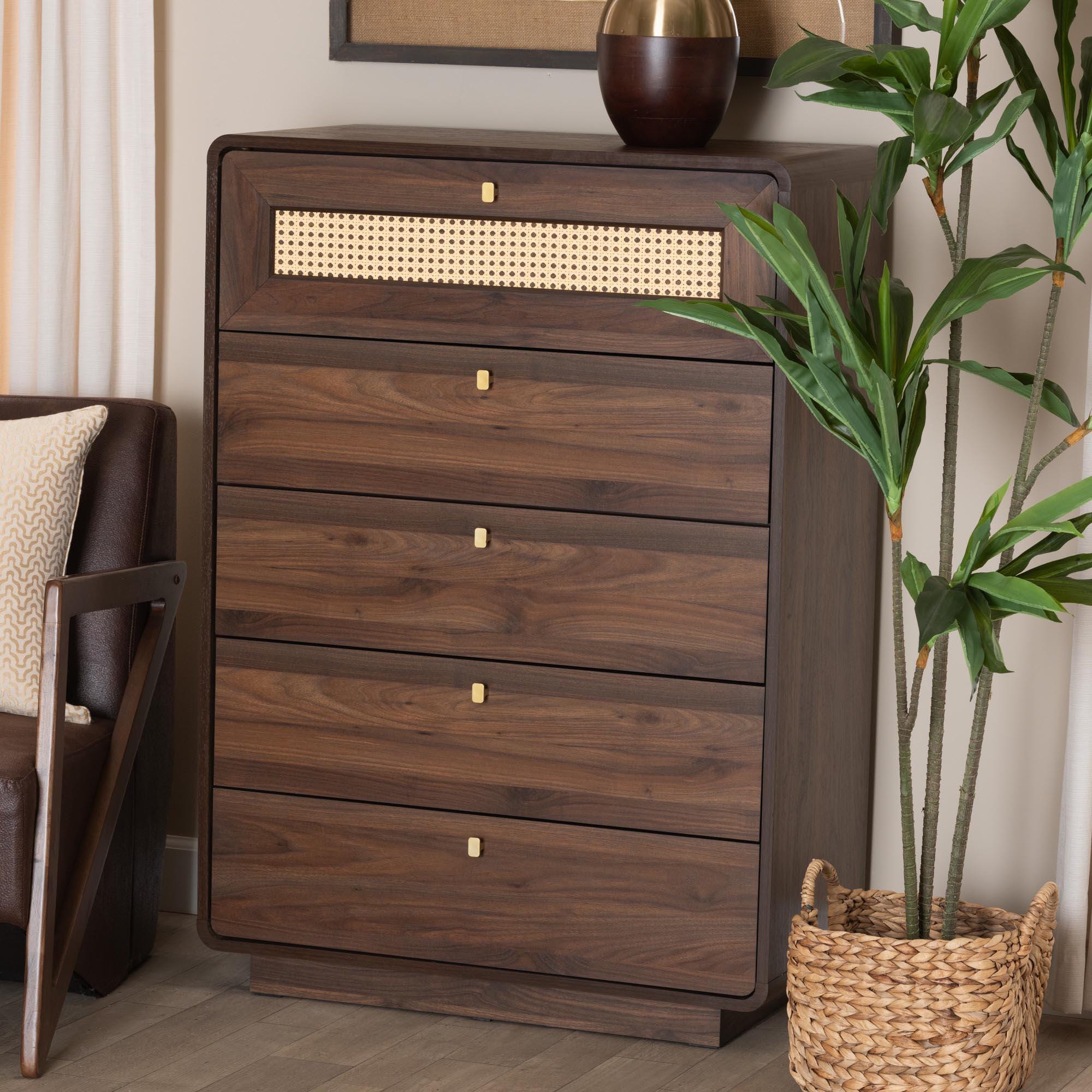 Click here for Baxton Studio Jenibelle 32 Drawer Chest  Walnut Br... prices