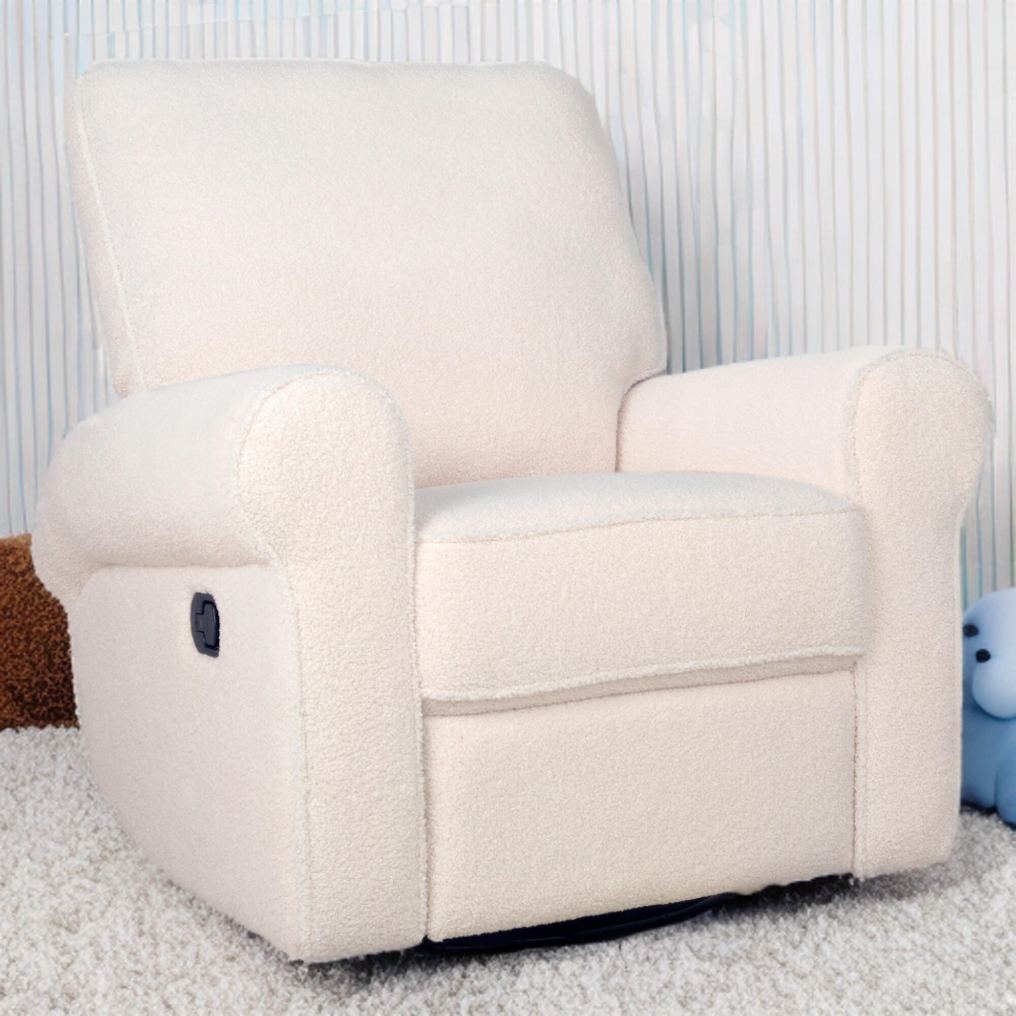 Click here for Eden Nursery Chair Swivel Recliner  Cream prices
