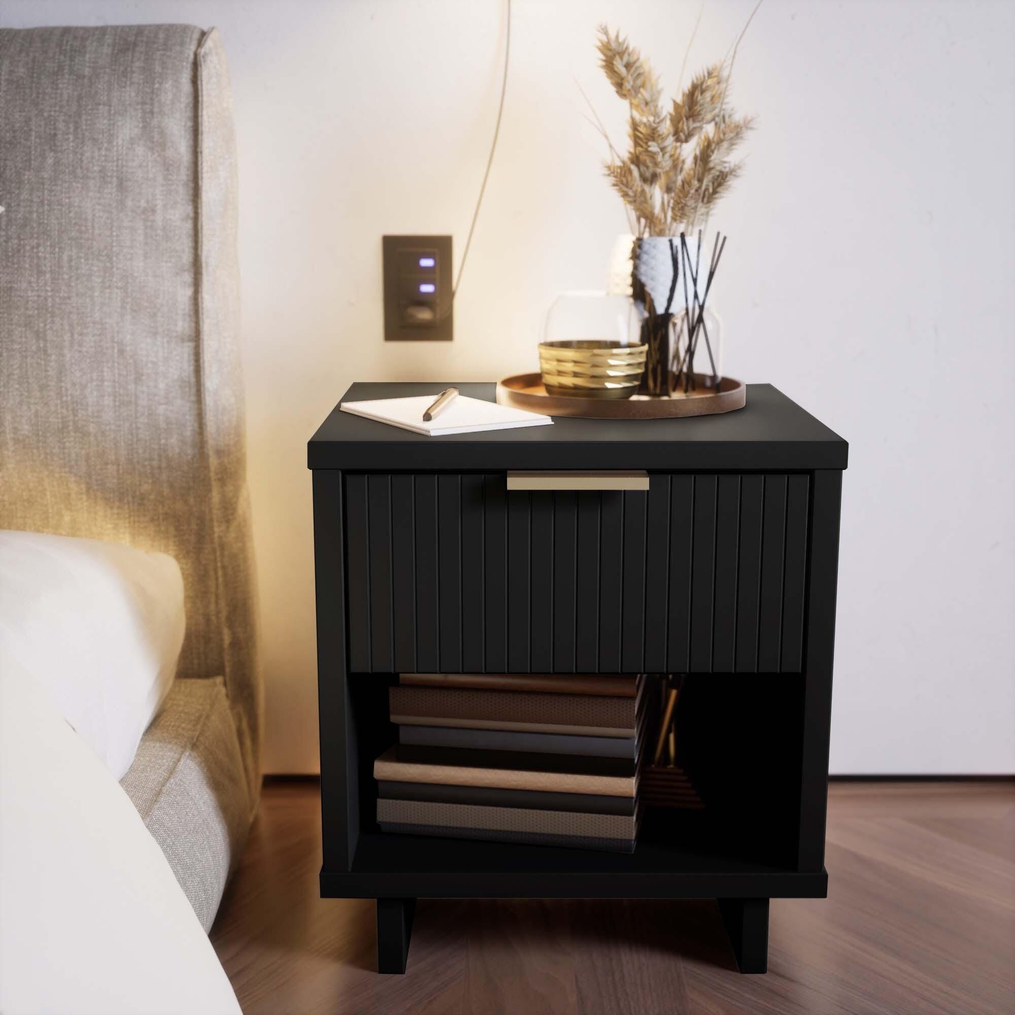 Click here for Manhattan Comfort Granville 18 1 Drawer Nightstand... prices