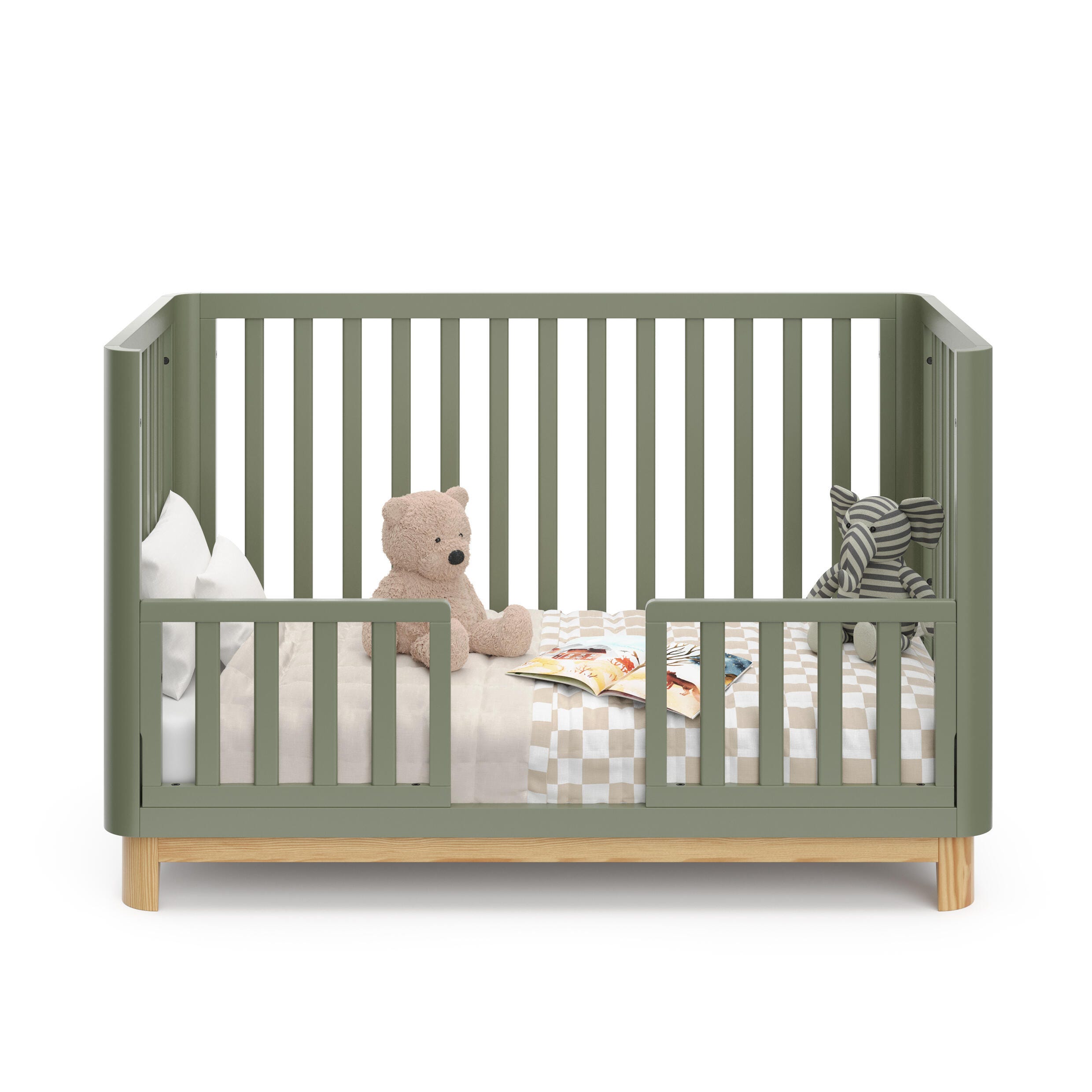 Click here for Graco Toddler Safety Guardrail (Slats)  Olive prices