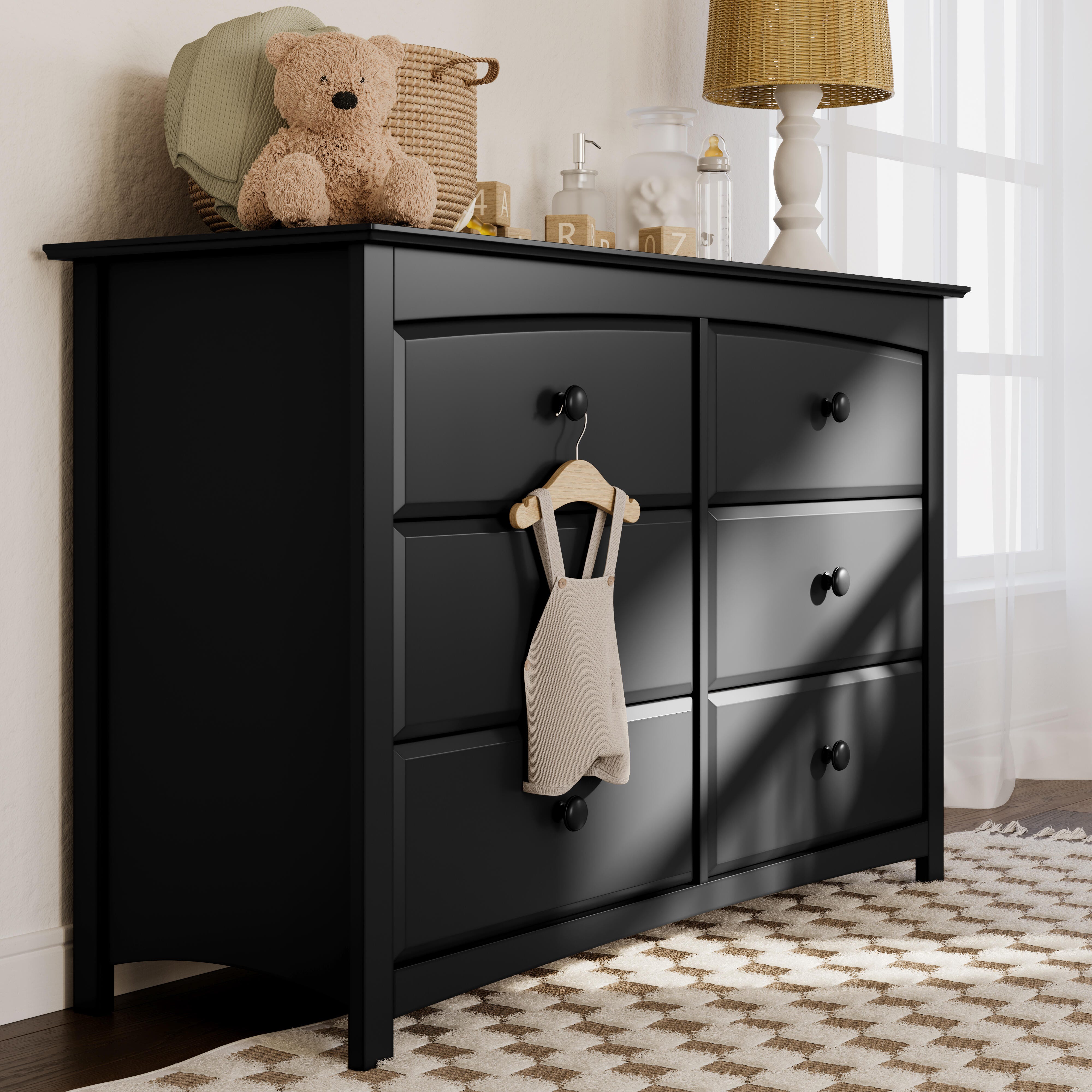 Click here for Storkcraft Kenton 6 Drawer Double Dresser  Black prices