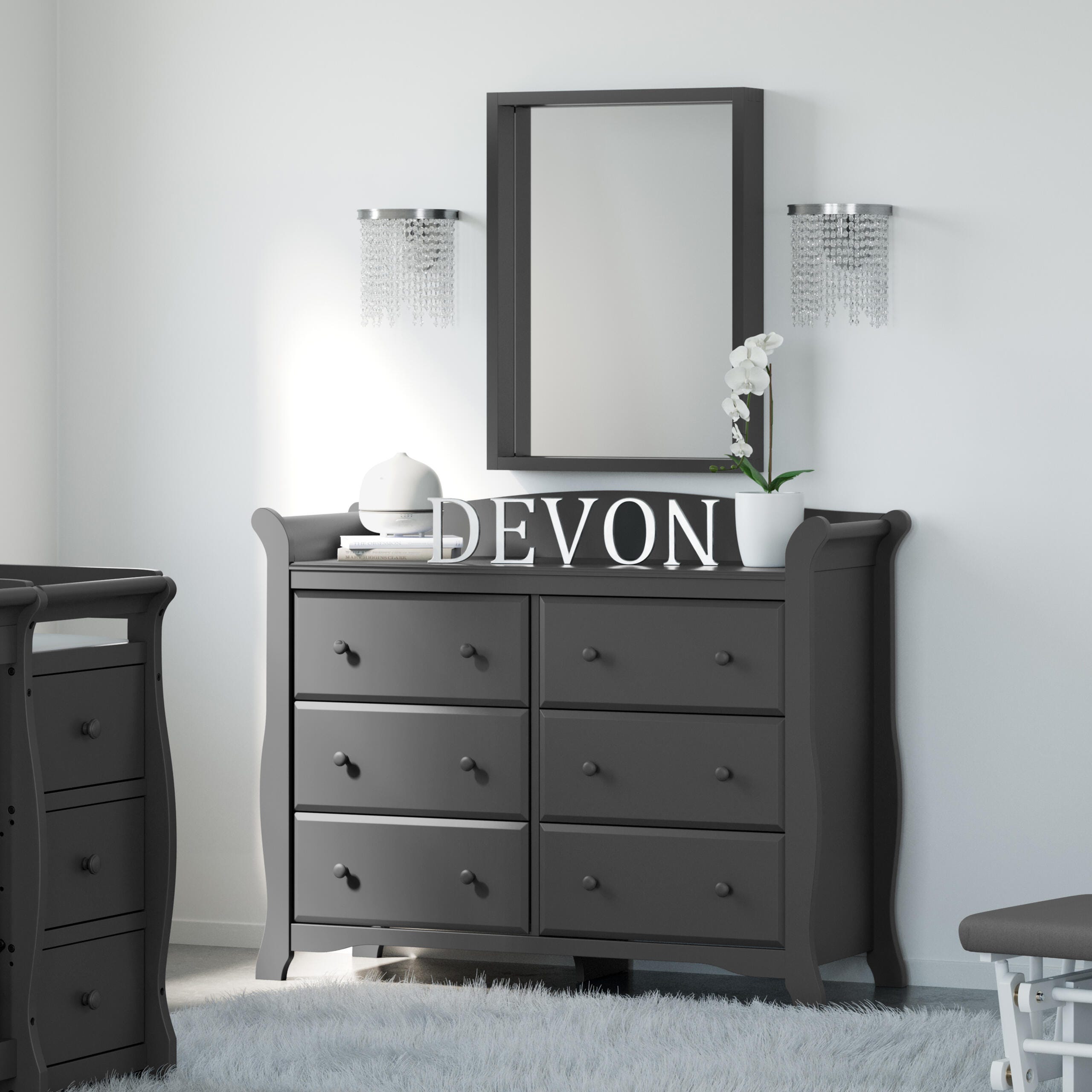 Click here for Storkcraft Avalon 6 Drawer Double Dresser  Gray prices