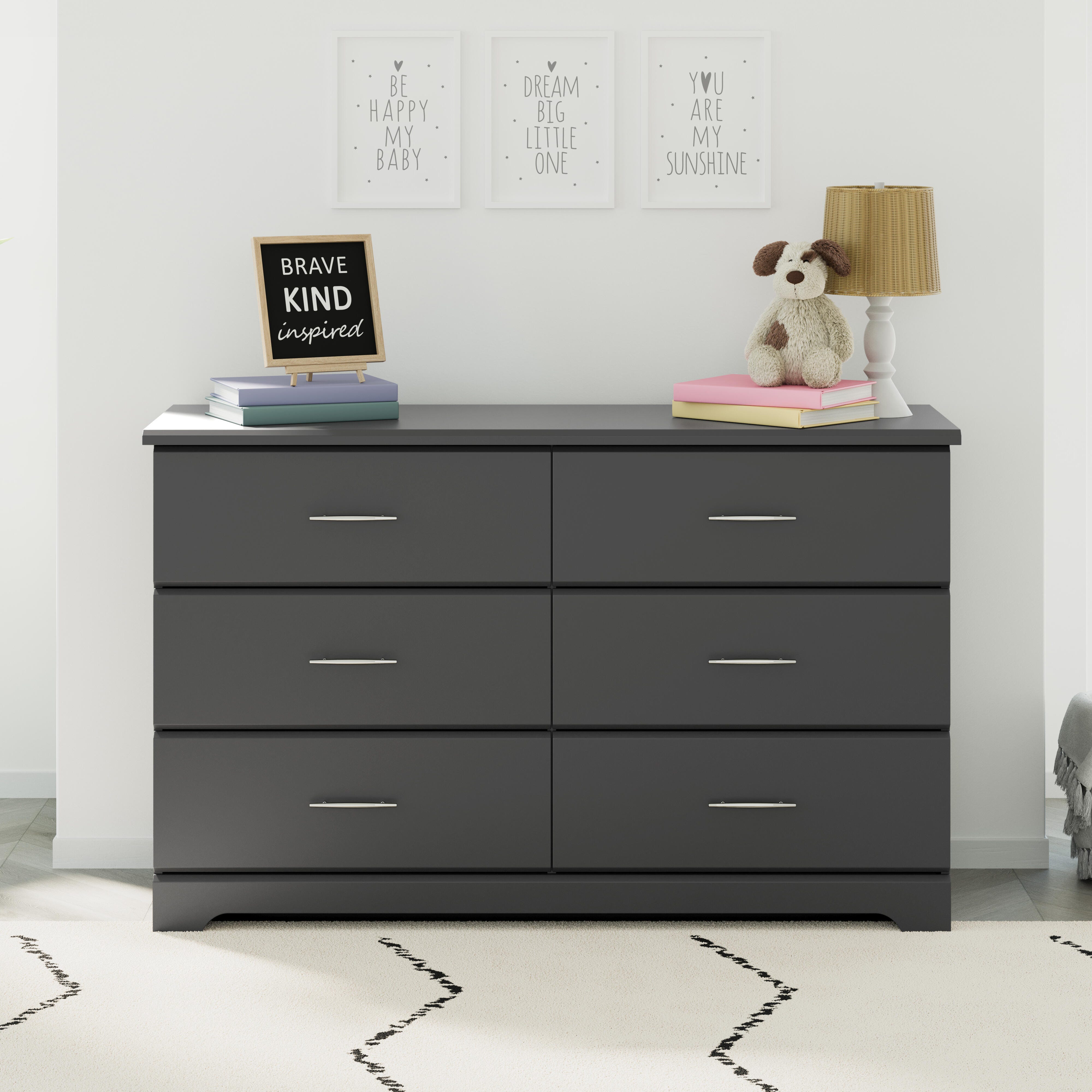 Click here for Storkcraft Brookside 6 Drawer Double Dresser  Gray prices