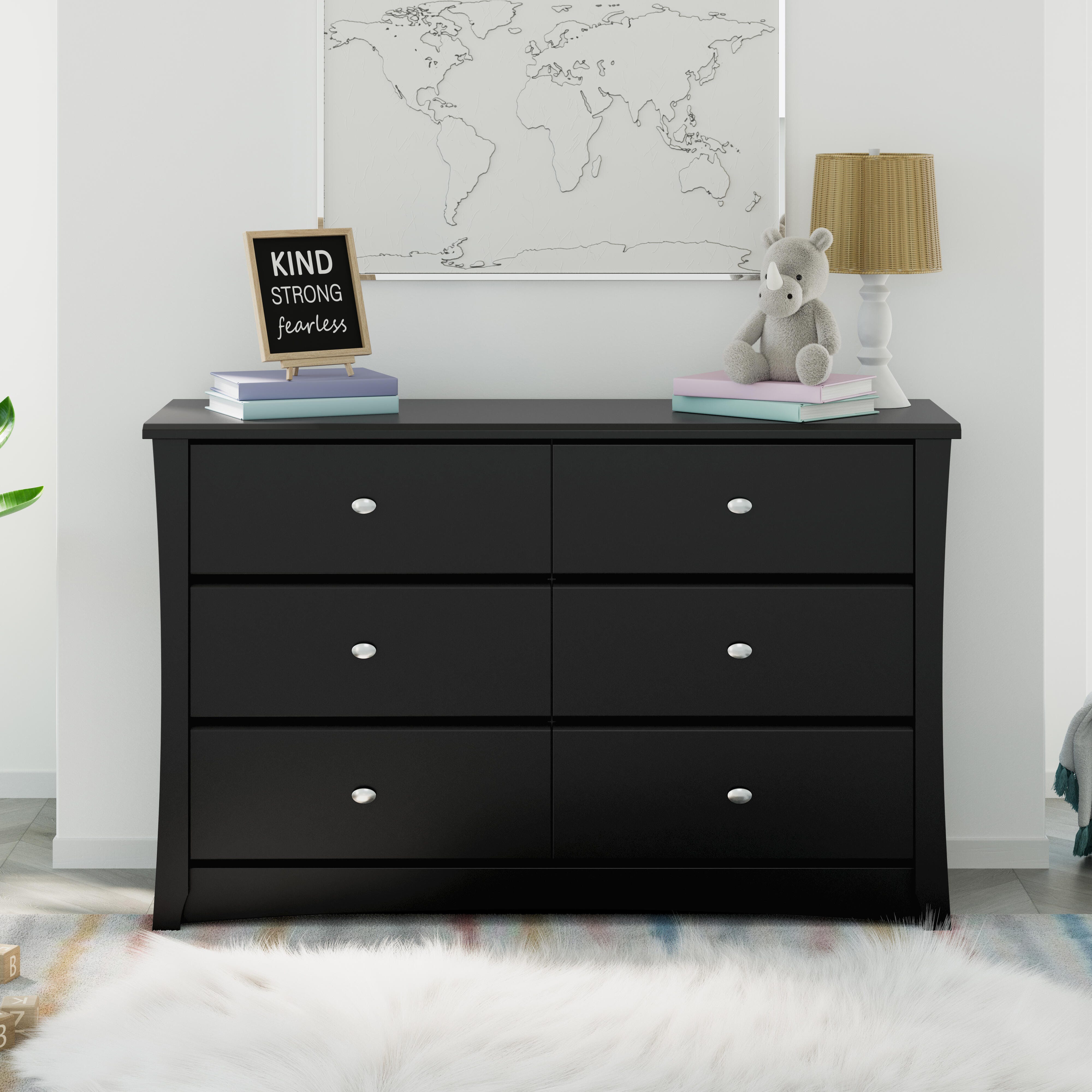 Click here for Storkcraft Crescent 6 Drawer Double Dresser  Black prices