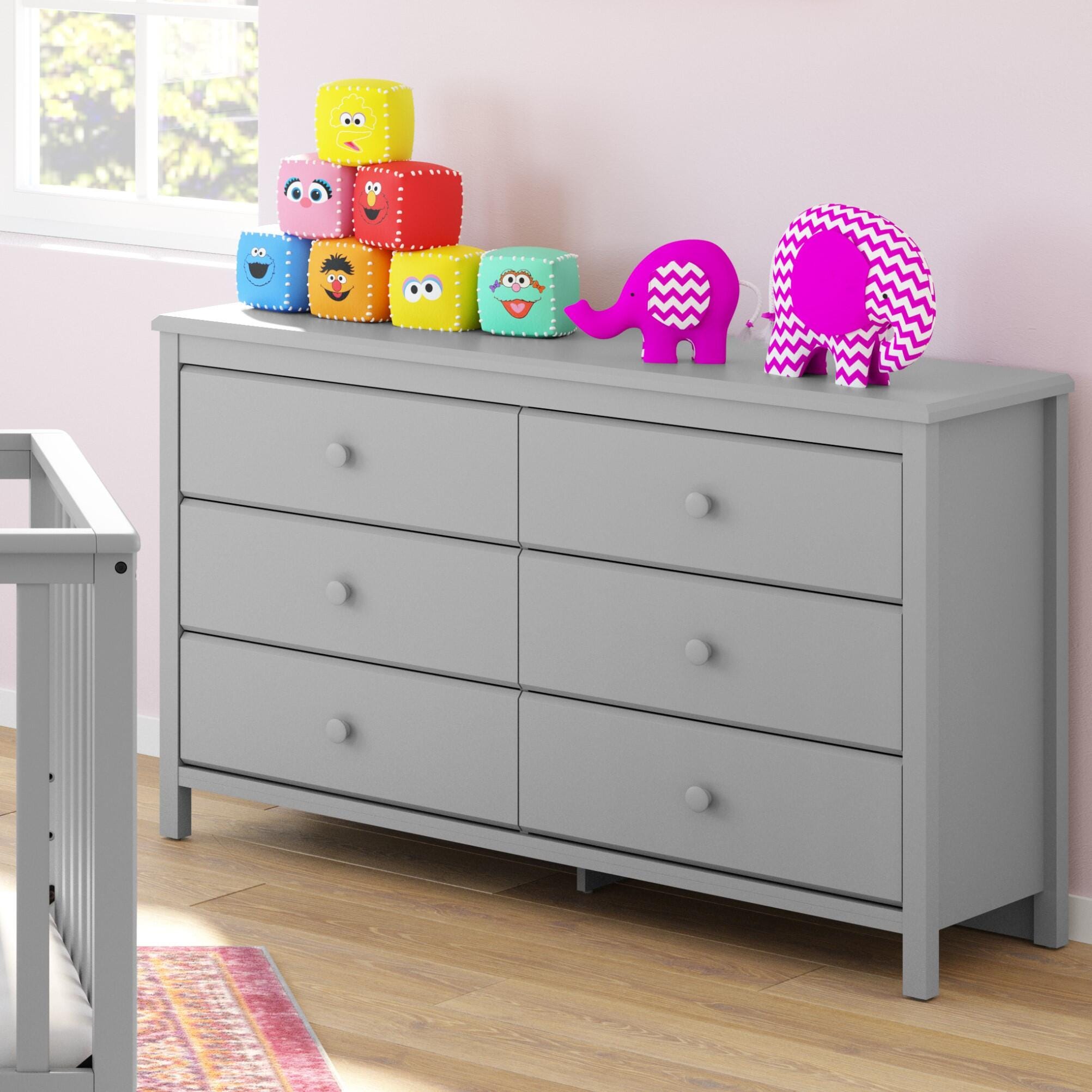 Click here for Storkcraft Alpine 6 Drawer Double Dresser  Pebble... prices