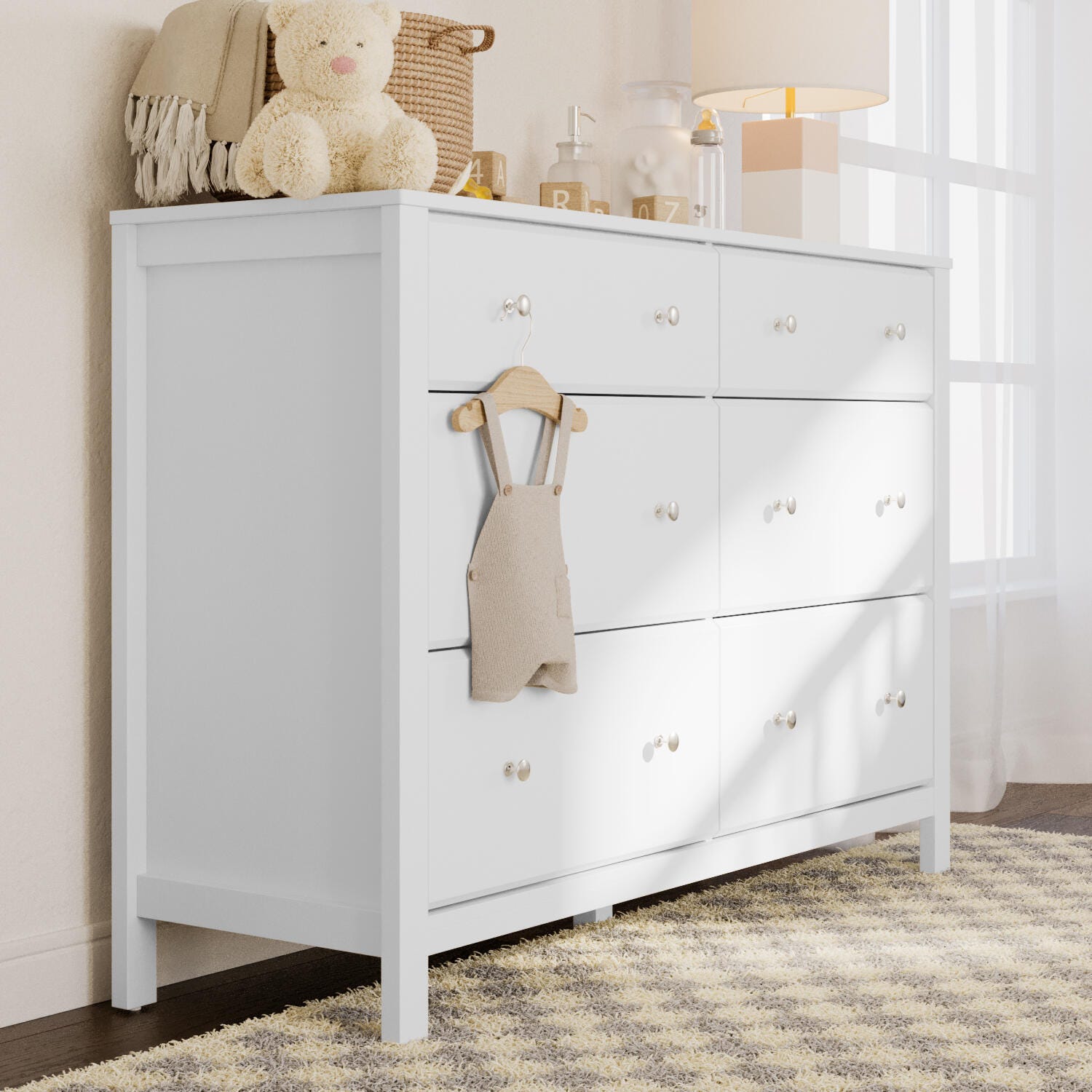 Click here for Storkcraft Horizon 6 Drawer Double Dresser  White prices