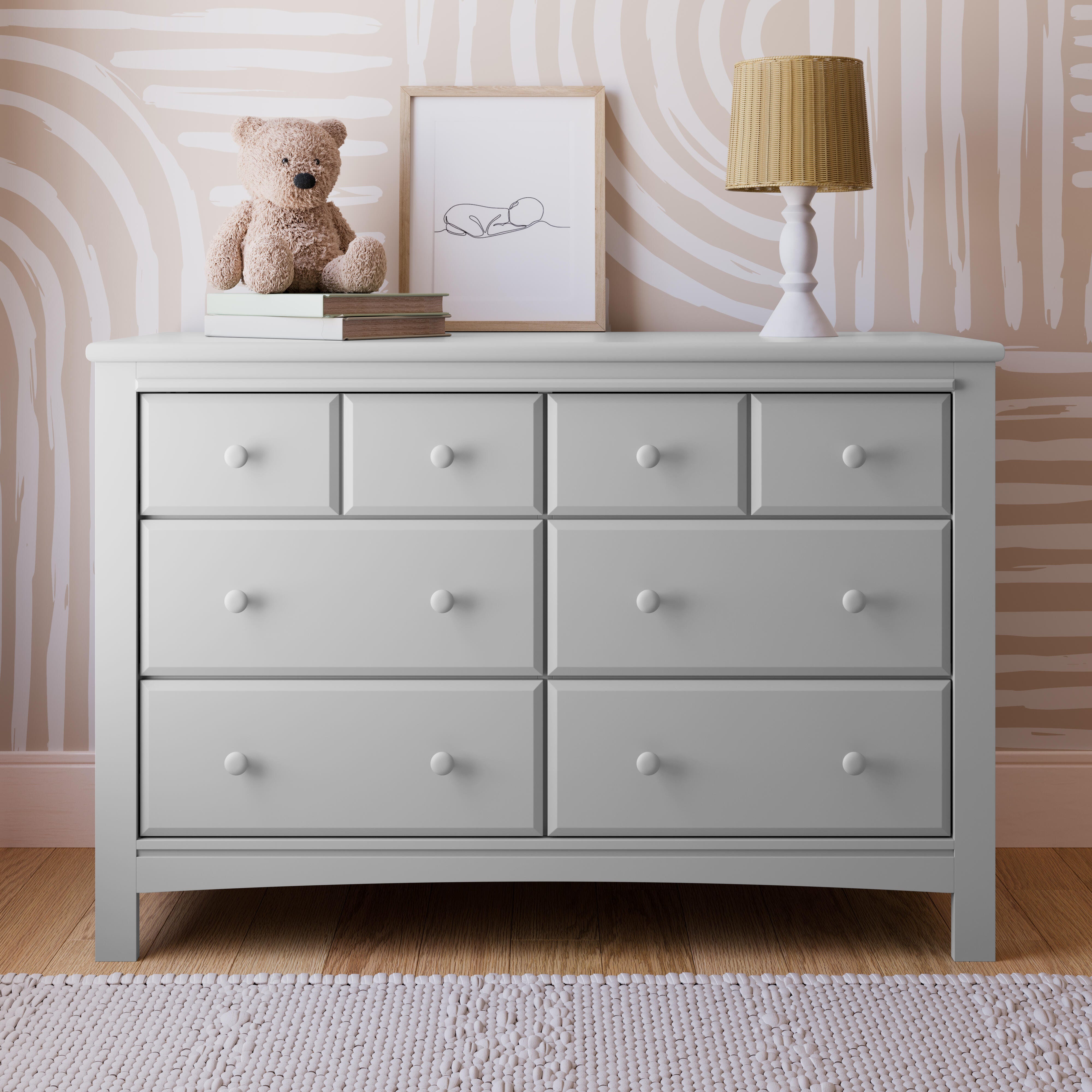 Click here for Graco Benton 6 Drawer Double Dresser  Pebble Gray prices