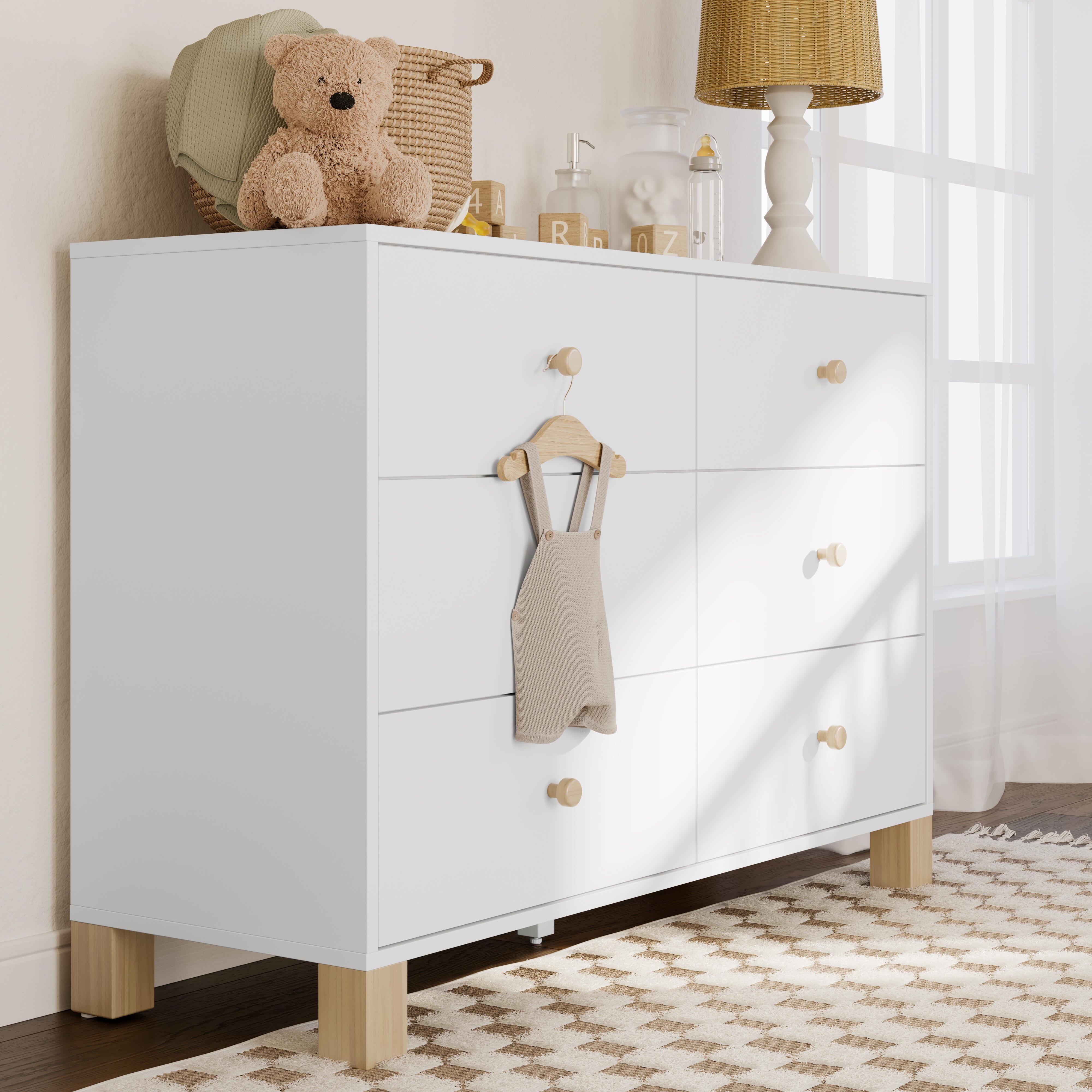 Click here for Storkcraft California 6 Drawer Double Dresser  Whi... prices