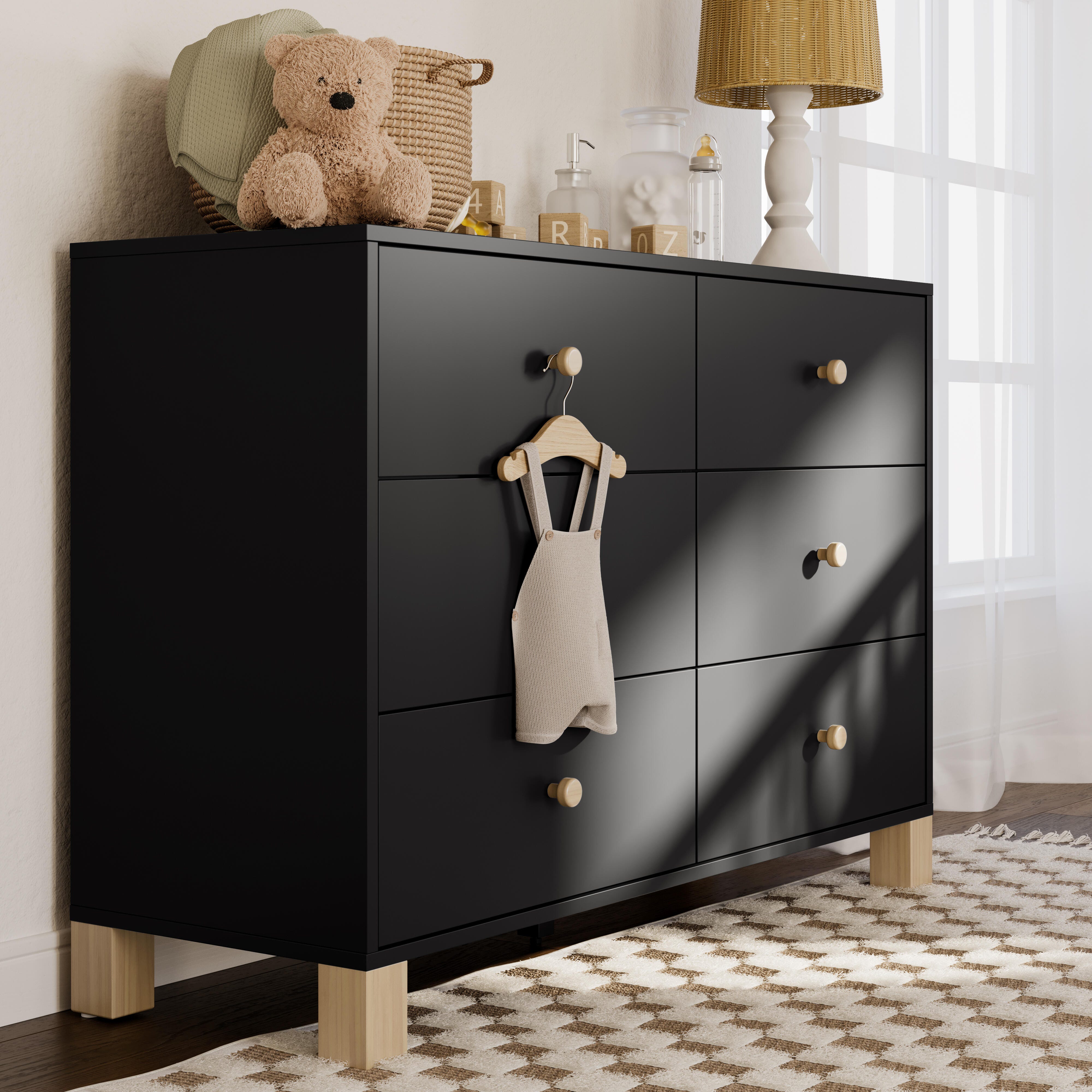 Click here for Storkcraft California 6 Drawer Double Dresser  Bla... prices