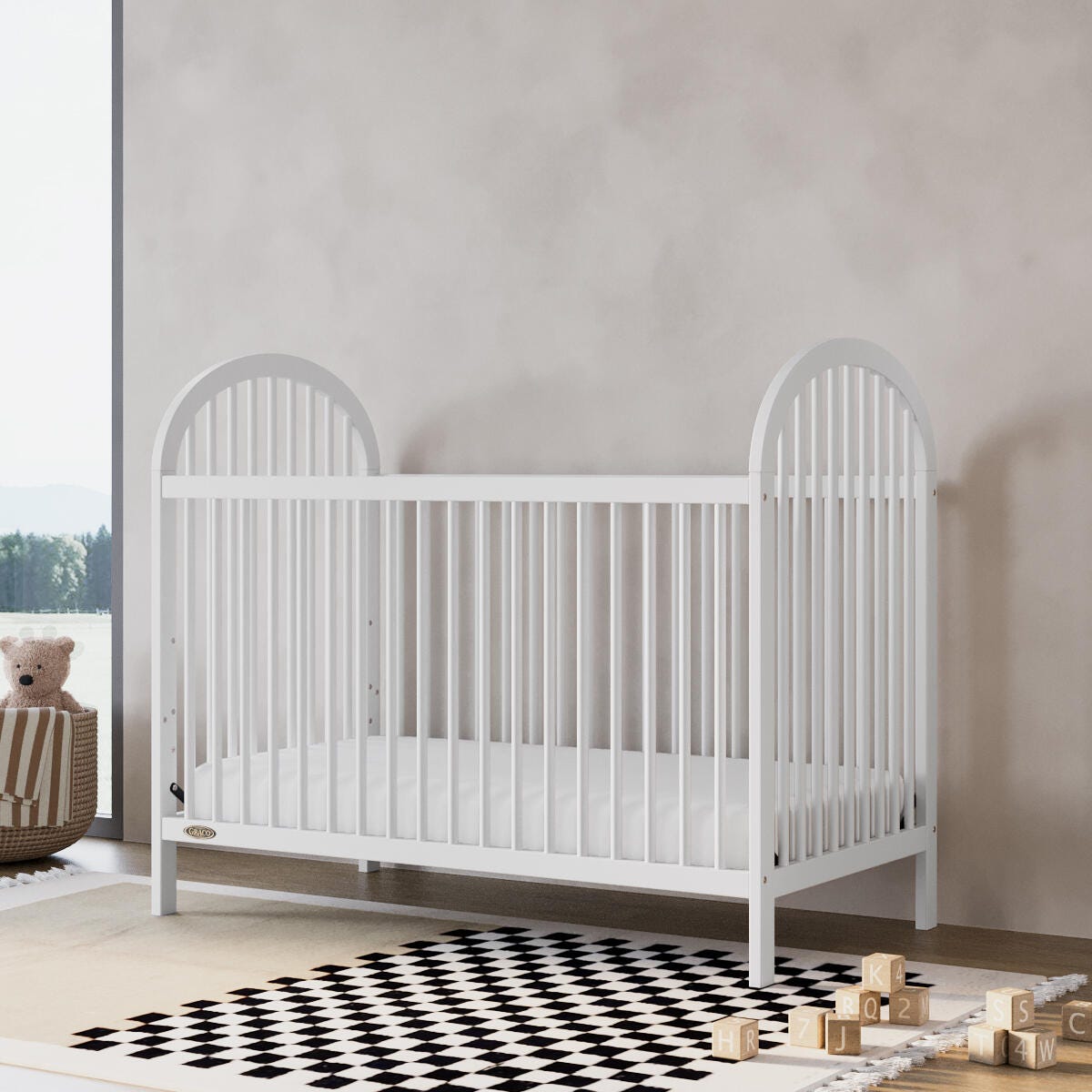 Click here for Graco Olivia 3-in-1 Convertible Crib  White prices