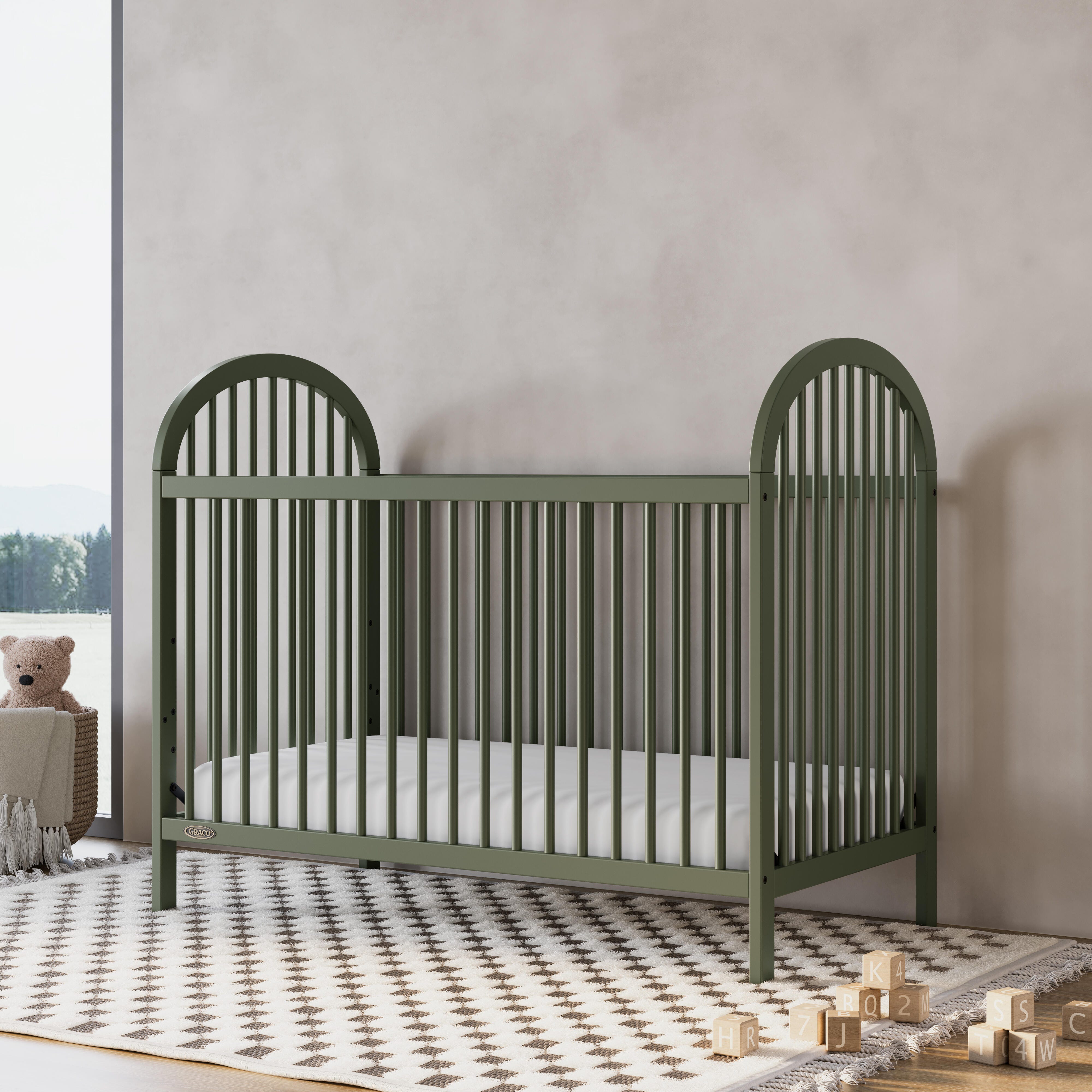 Click here for Graco Olivia 3-in-1 Convertible Crib  Olive prices