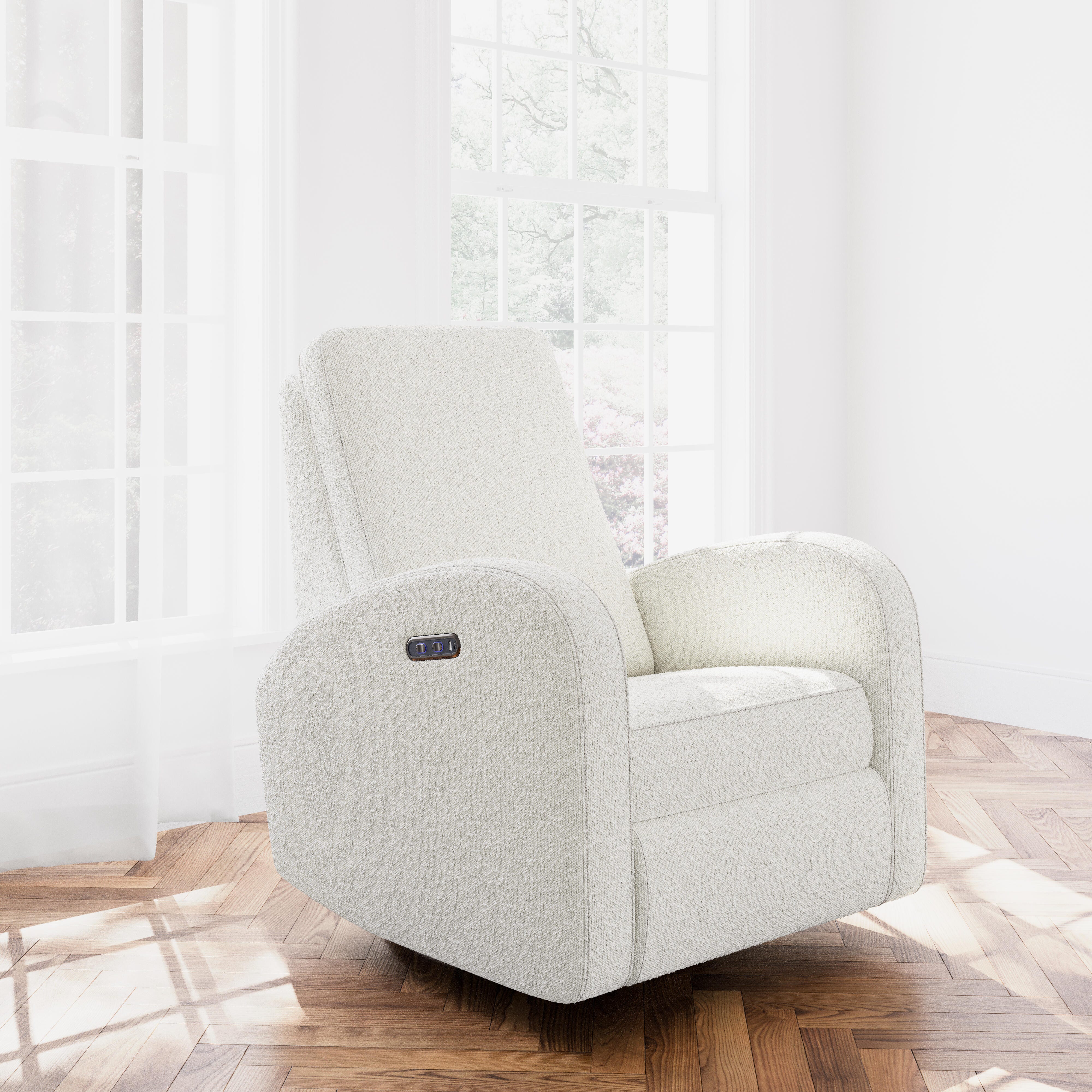 Click here for Storkcraft Santa Monica Power Recliner  Ivory prices