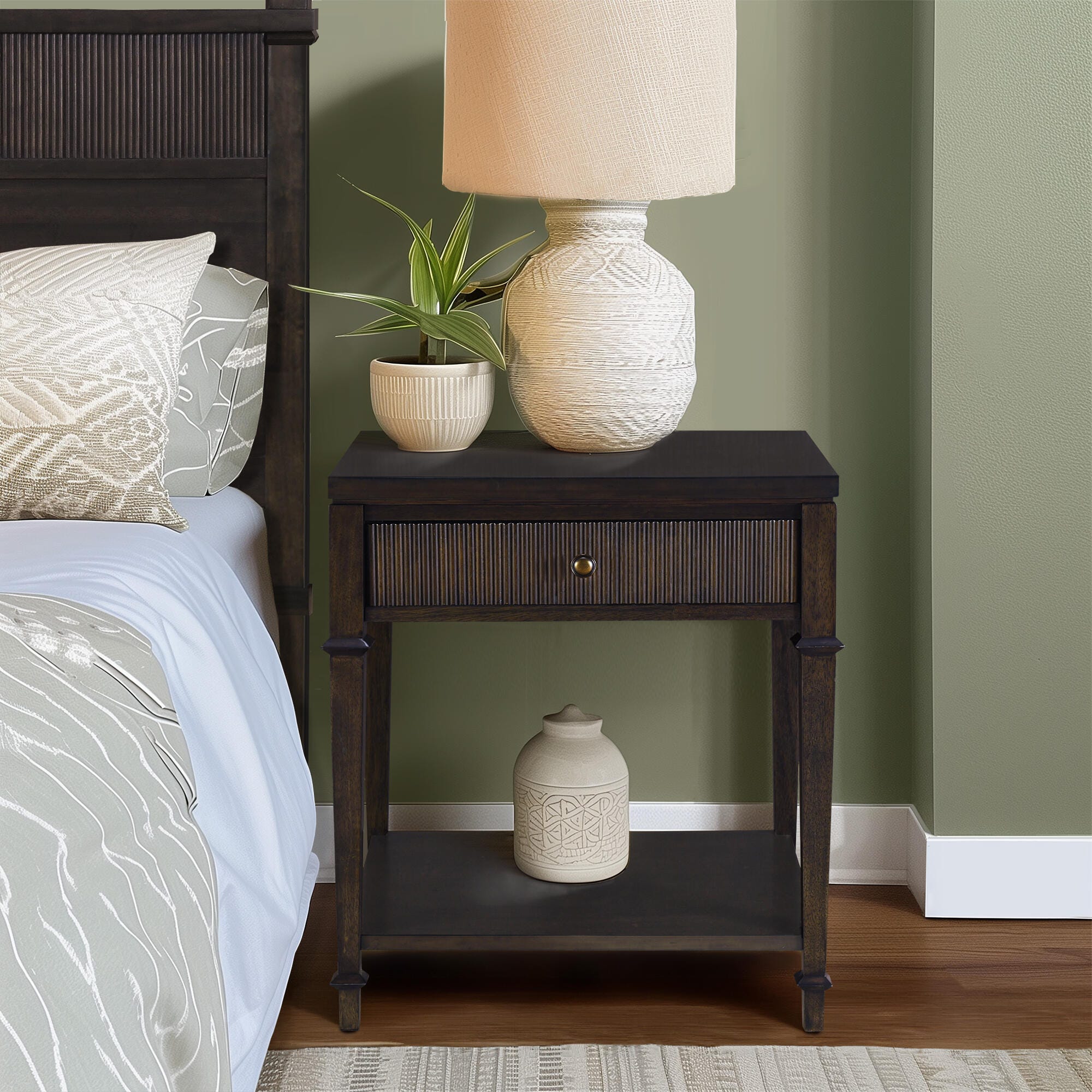Click here for Martha Stewart 22 1 Drawer Coffee Nightstand  Dark... prices