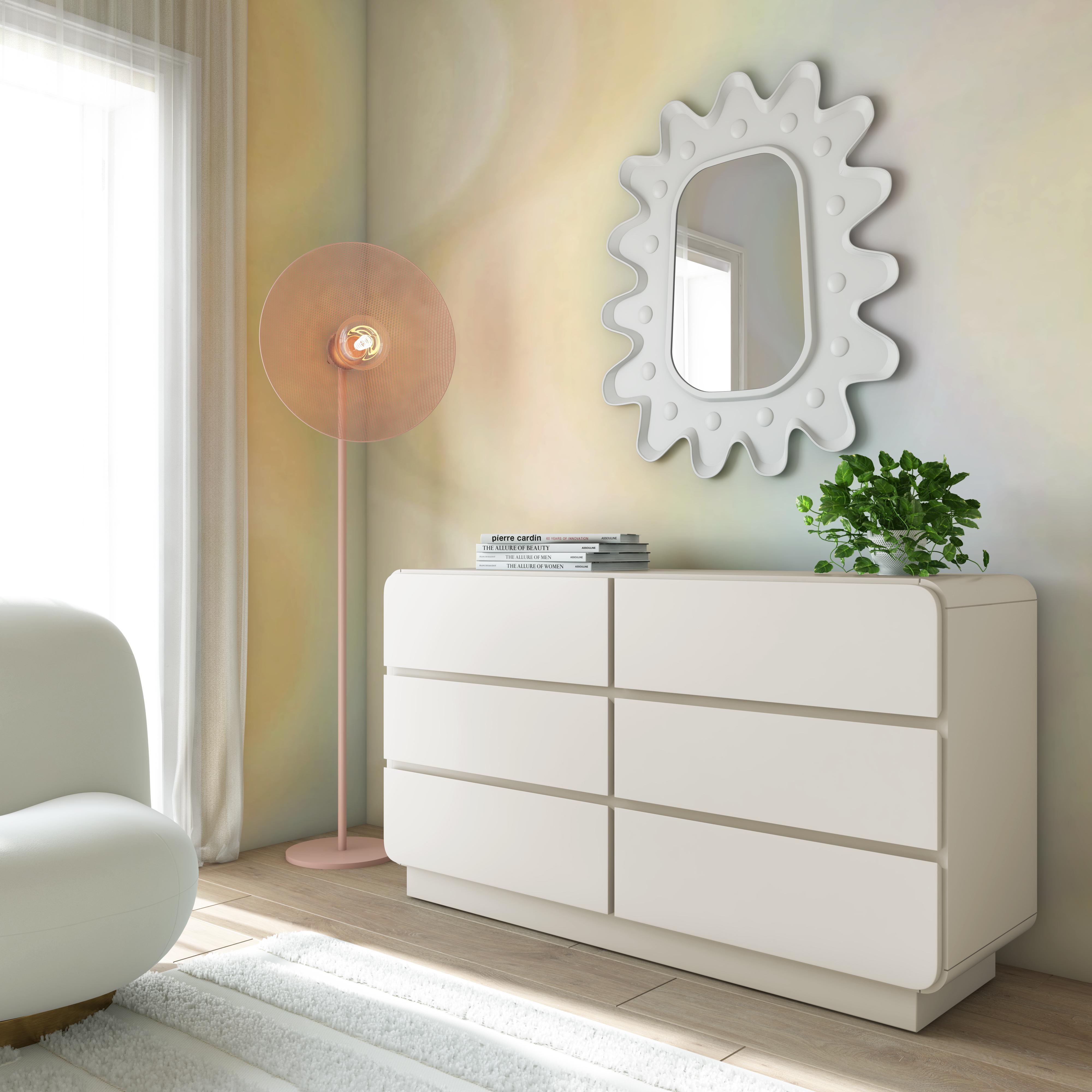 Click here for TOV Funriture Sagura 56 6 Drawer Dresser  Cream prices