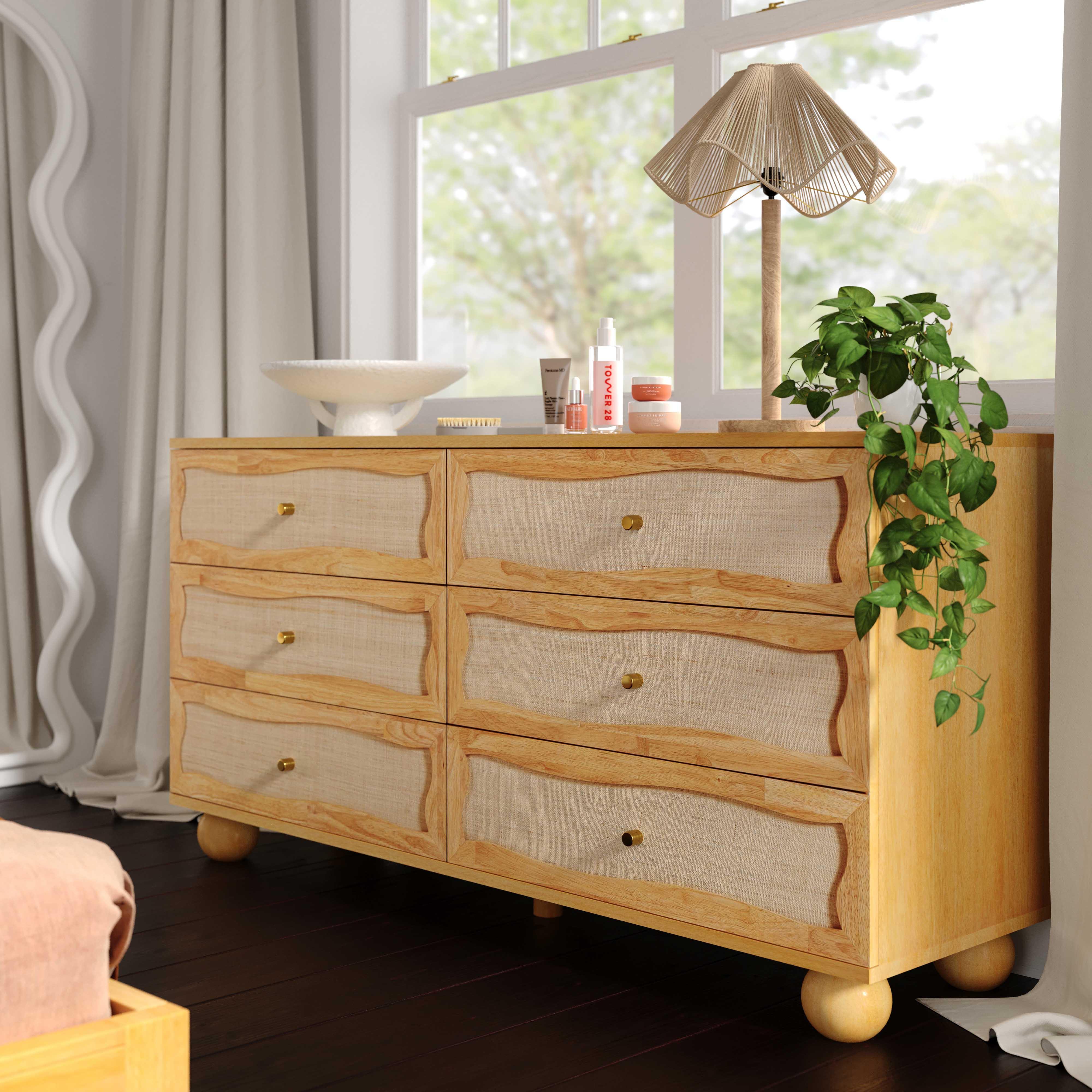 Click here for TOV Furniture Grappa 62 6 Drawer Dresser  Natural prices
