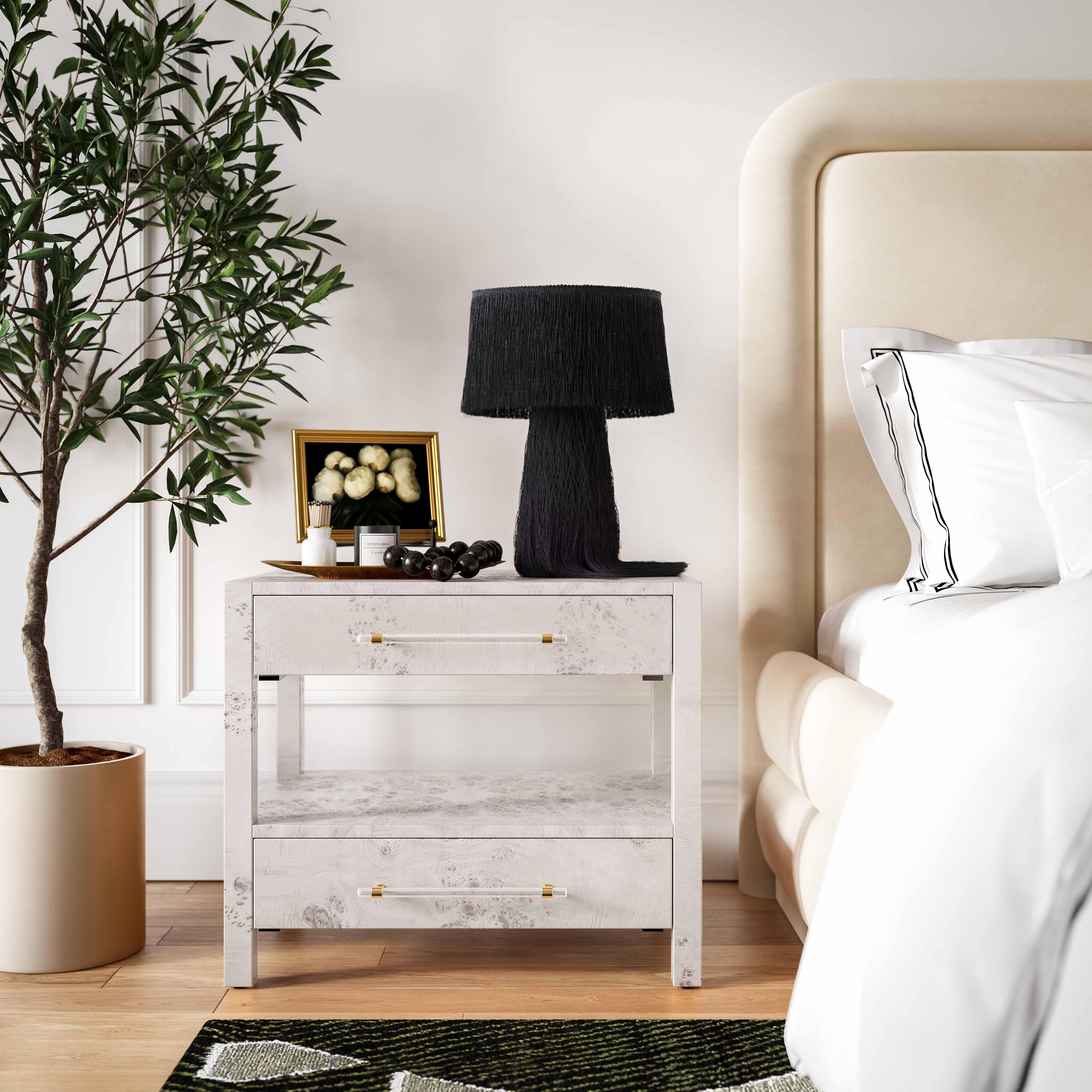 Click here for Tov Funriture Brandyss 22 Nightstand  White prices