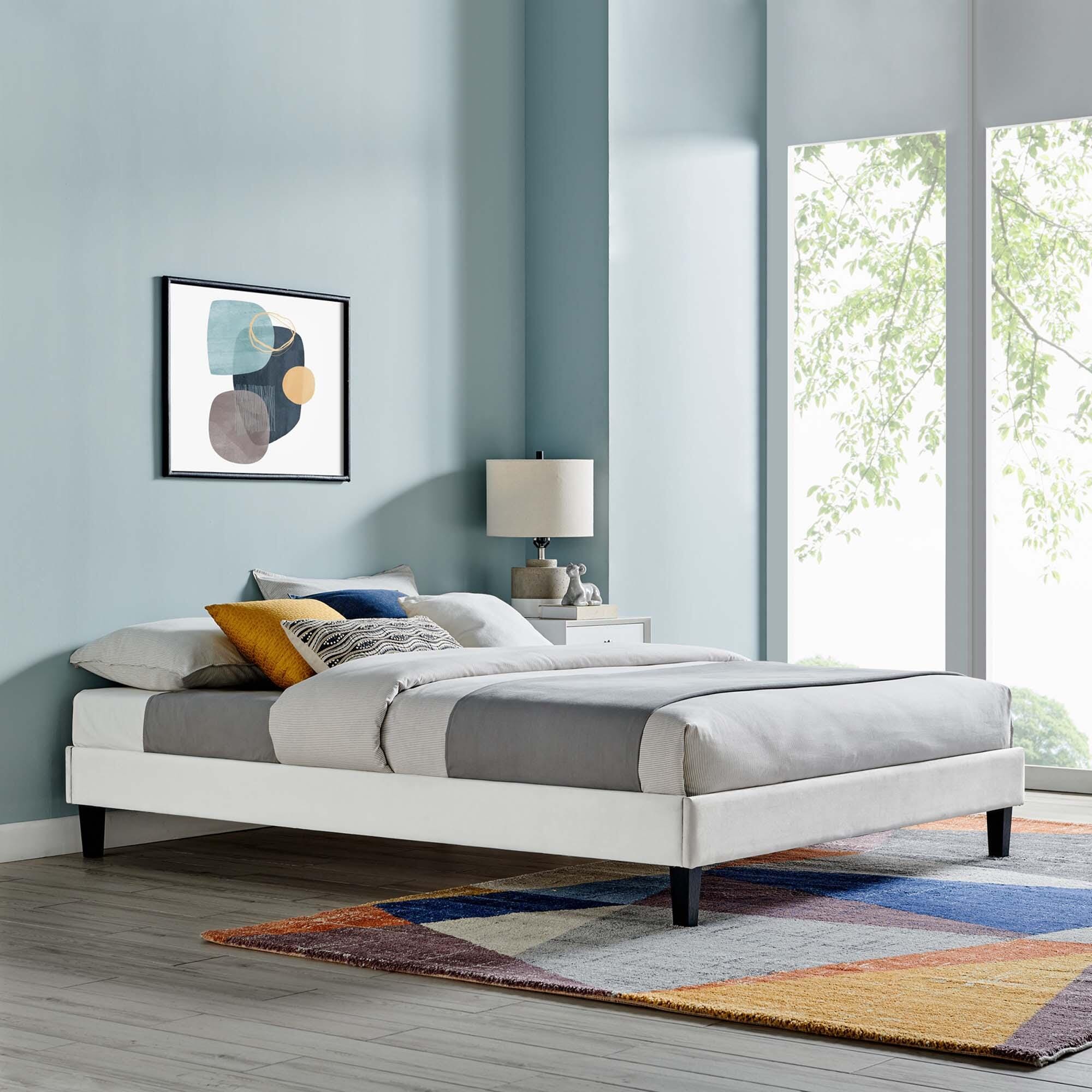 Click here for Modway Reign Twin Platform Bed Frame  Light Gray prices