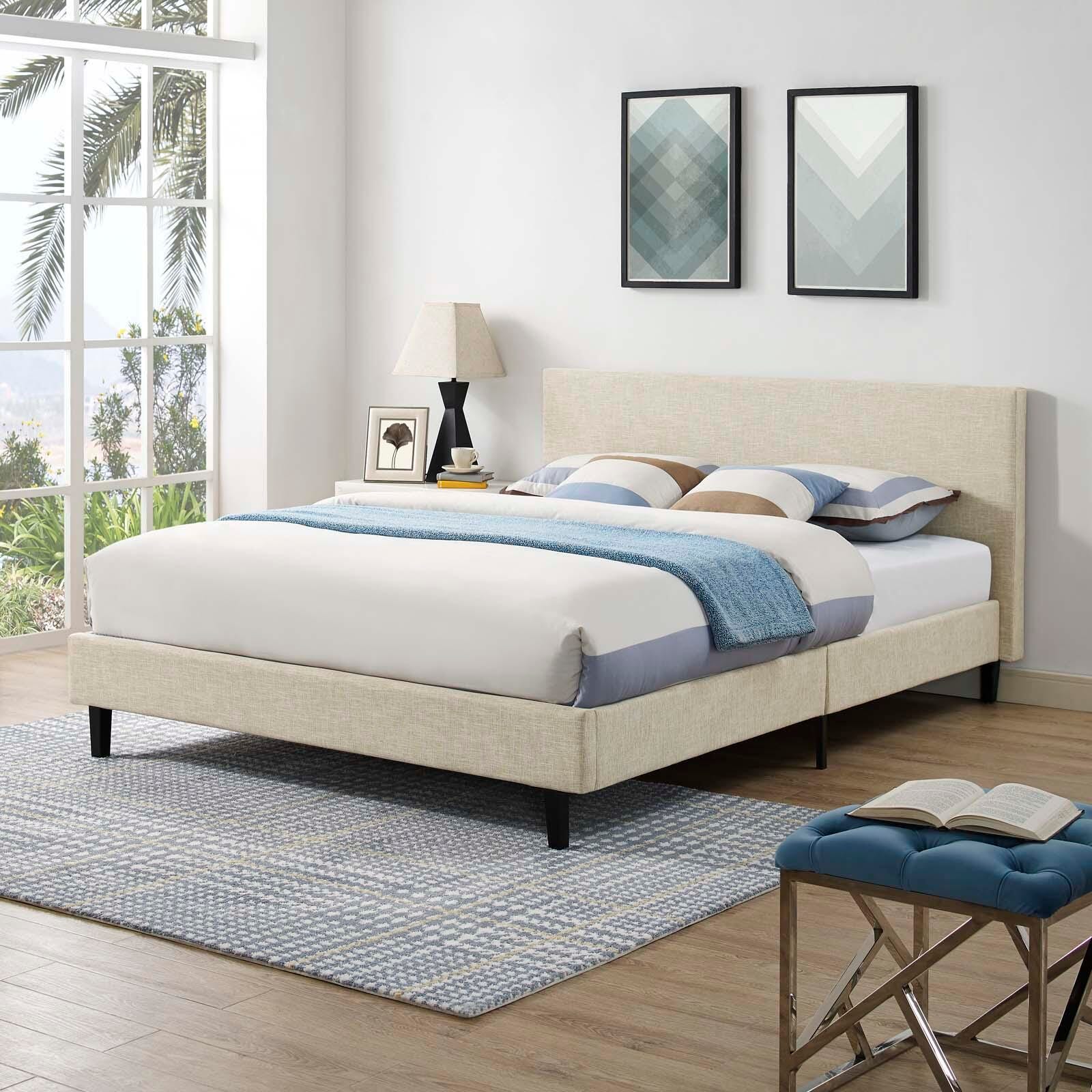 Click here for Modway Anya Full Platform Bed  Beige prices