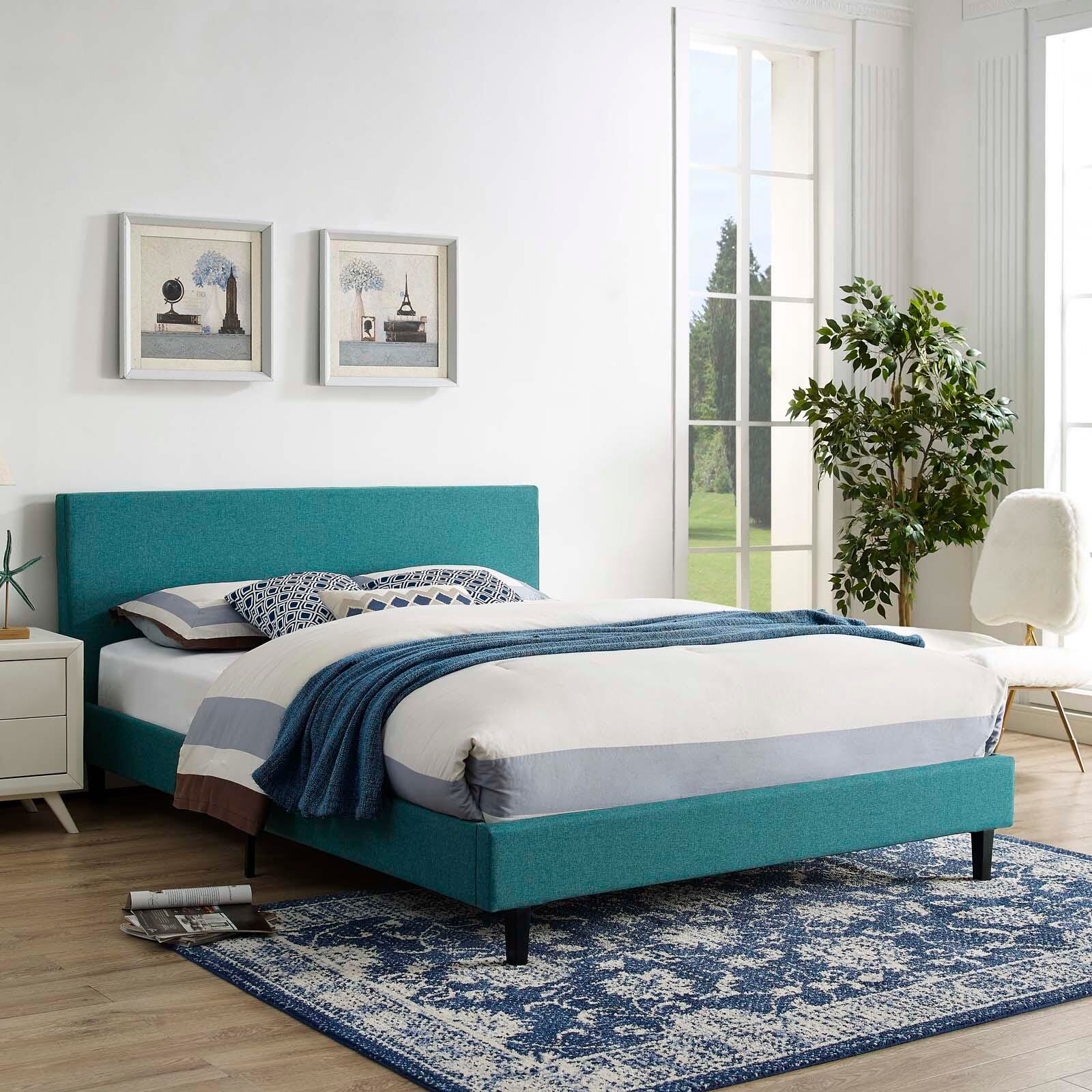 Click here for Modway Anya Full Platform Bed  Teal prices