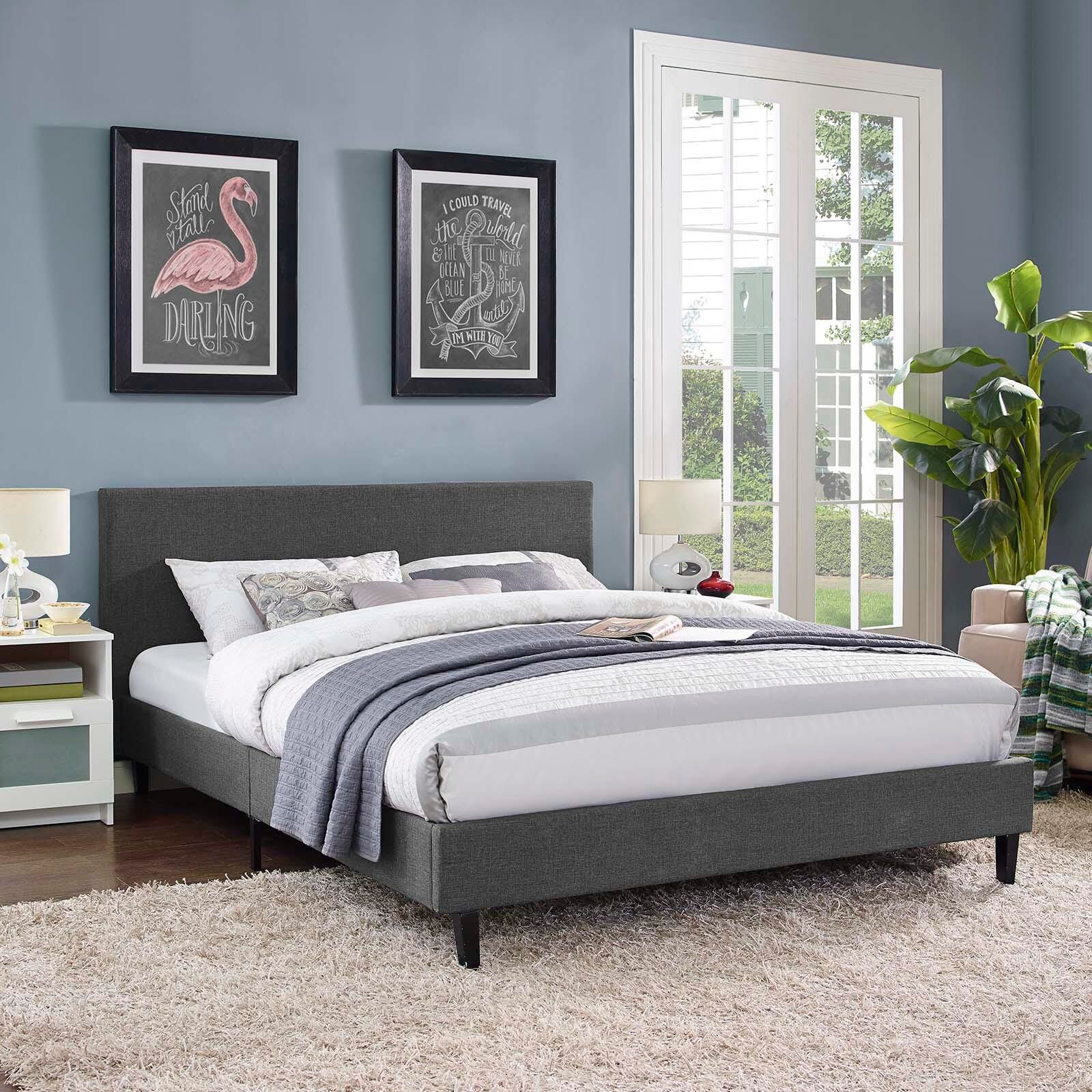 Click here for Modway Anya Full Platform Bed  Gray prices