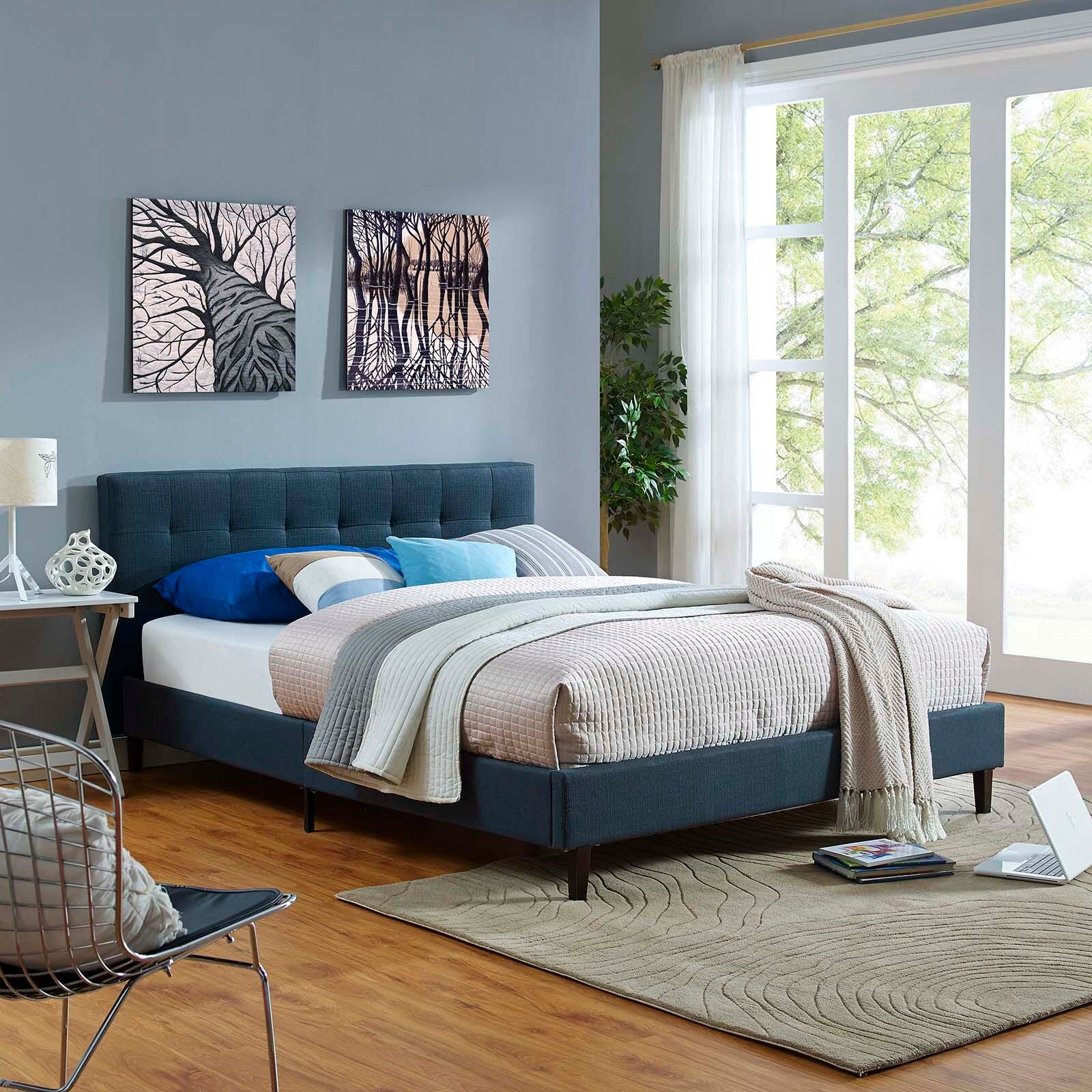 Click here for Modway Linnea Full Platform Bed  Azure prices