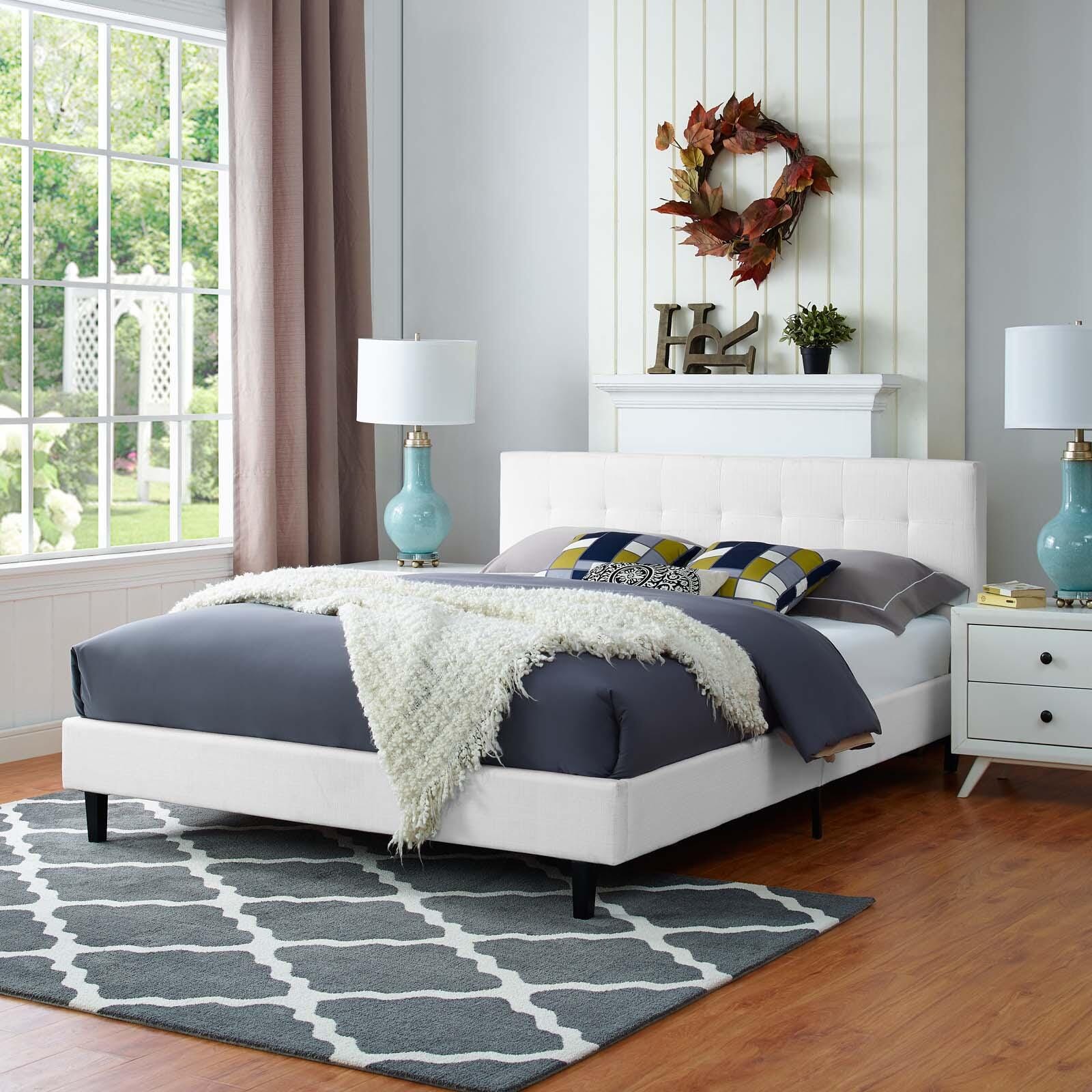 Click here for Modway Linnea Full Platform Bed  White prices