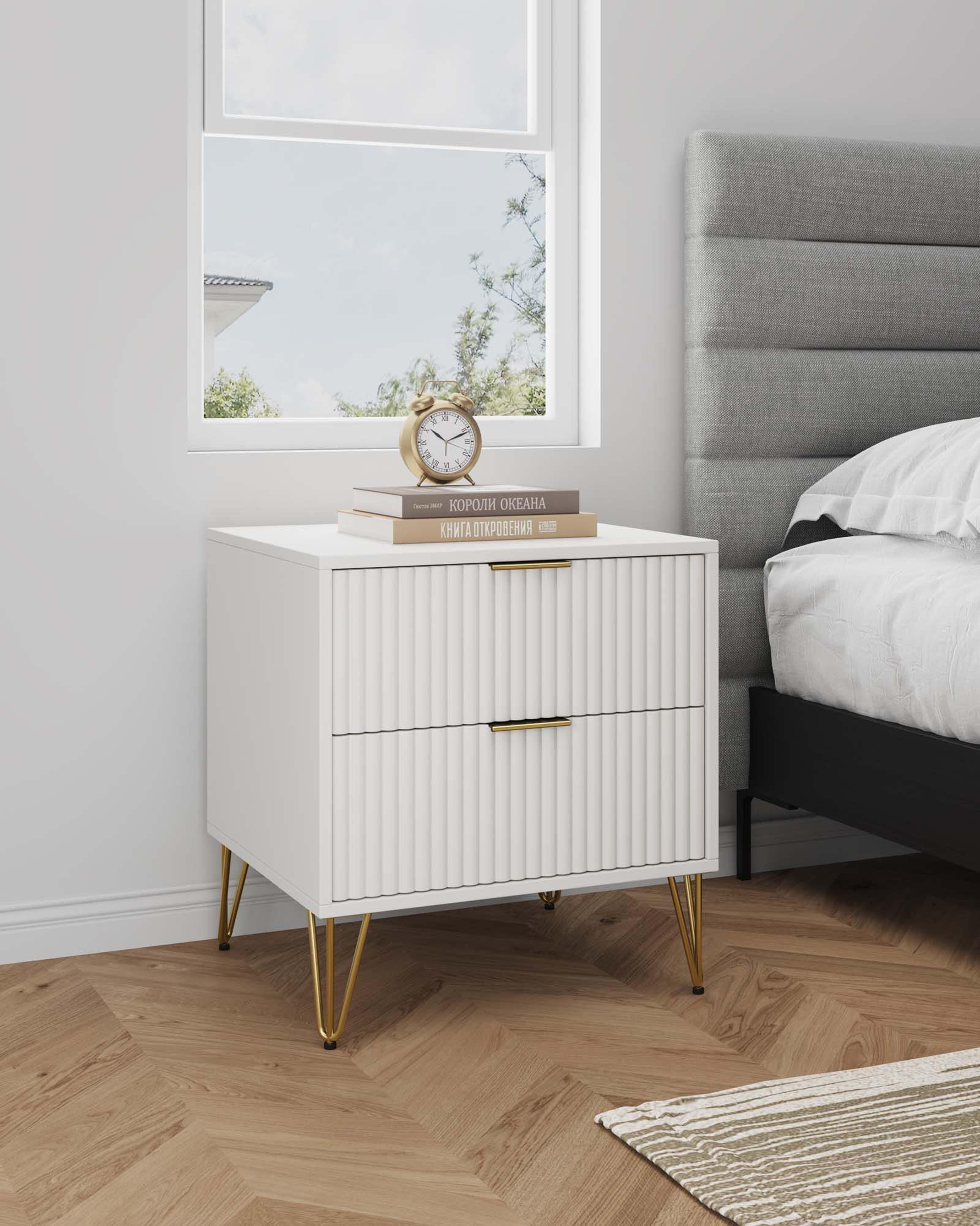 Click here for Manhattan Comfort DUMBO 20 2 Drawer Nightstand  Wh... prices