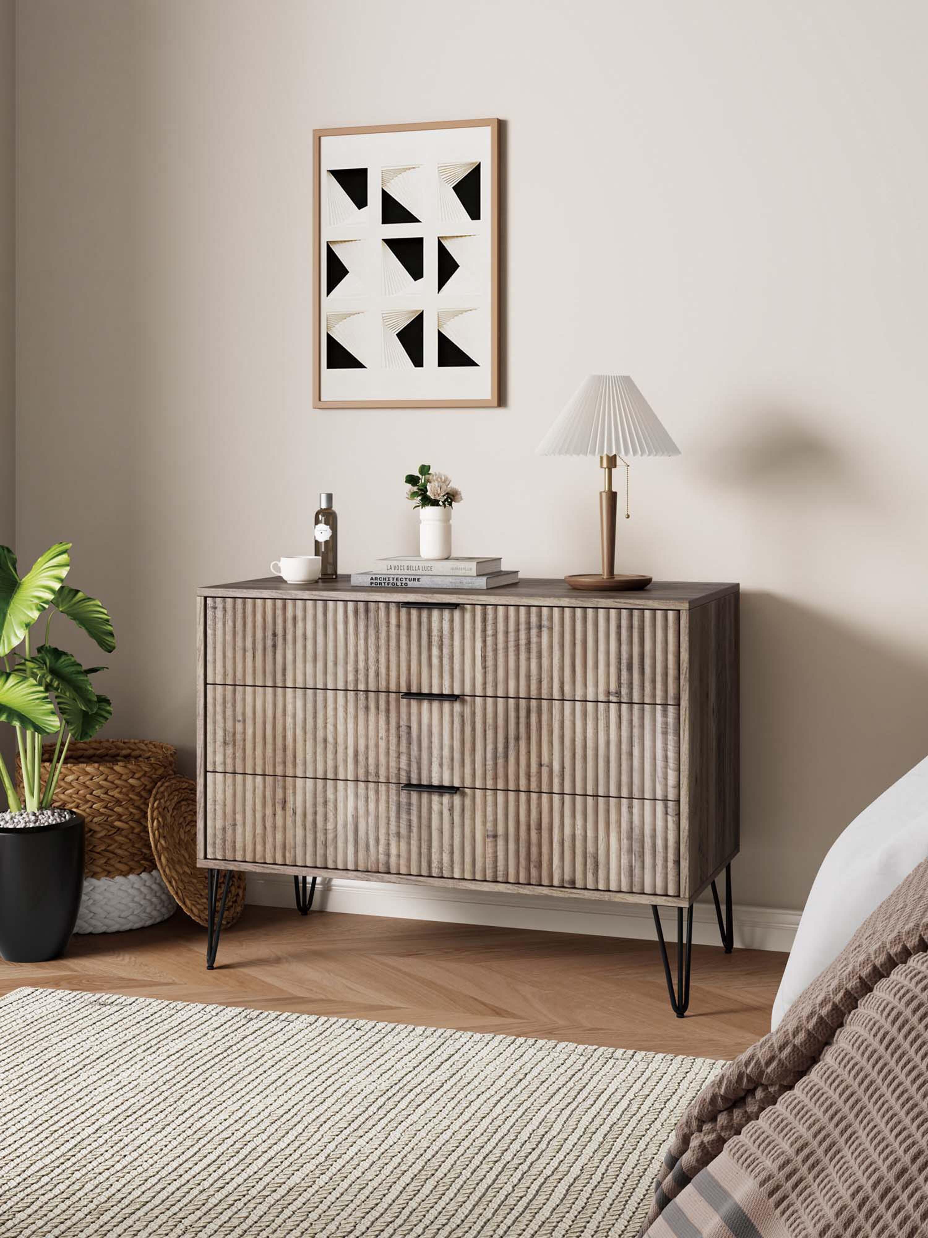 Click here for Manhattan Comfort DUMBO 35 3 Drawer Dresser  Gray prices