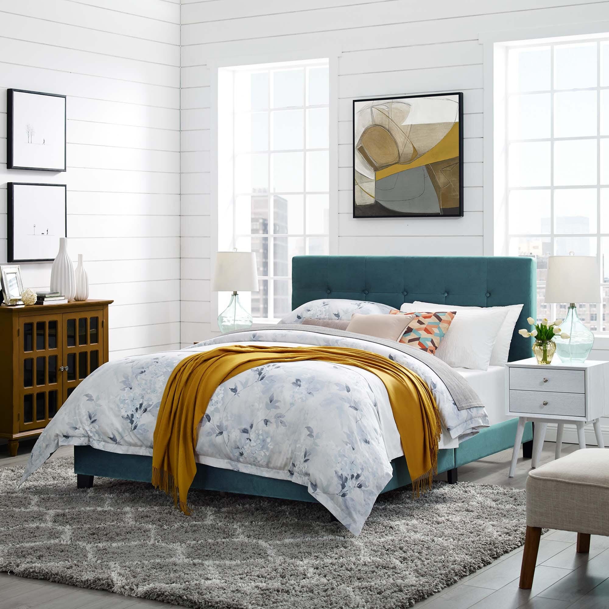 Click here for Modway Amira Full Bed  Sea Blue prices