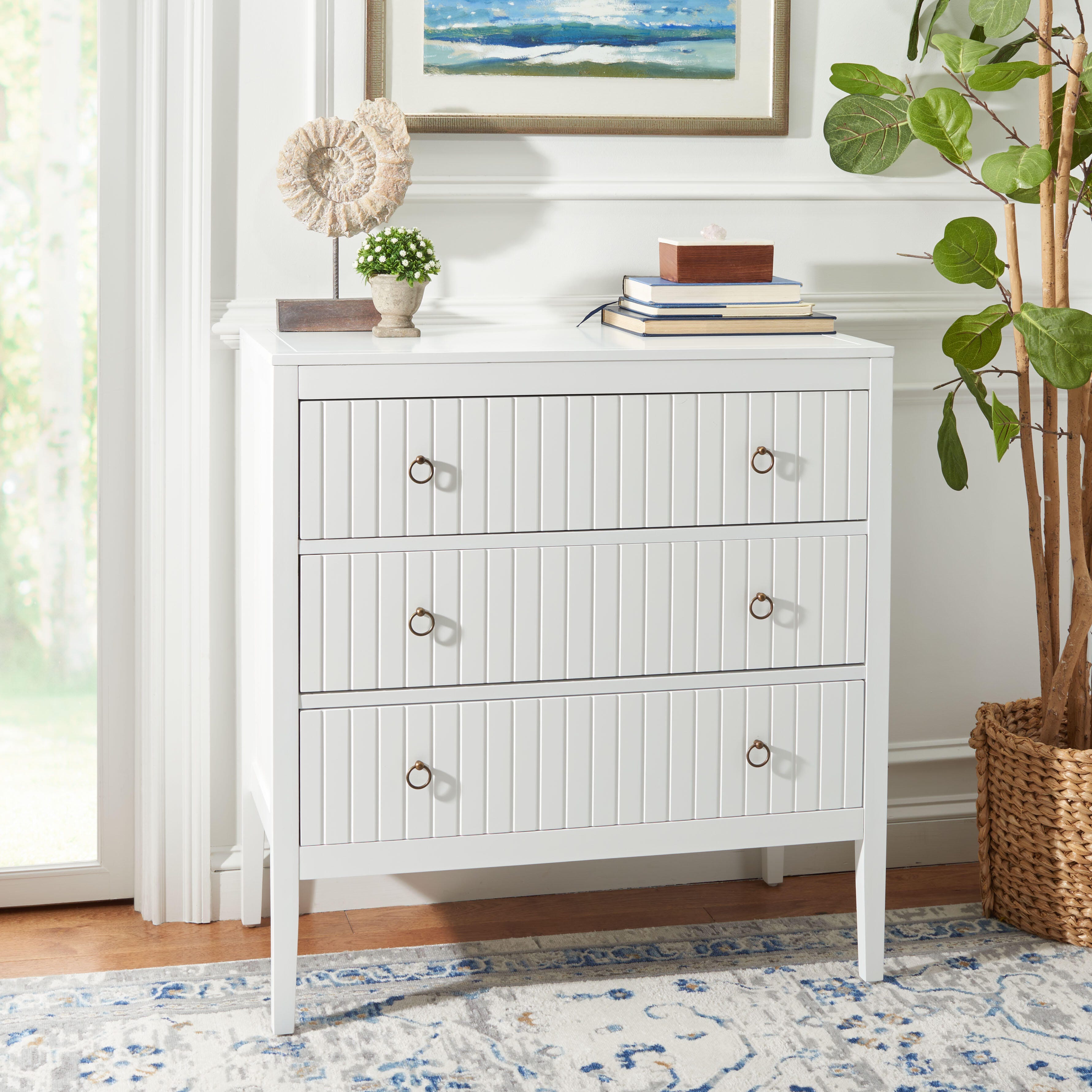 Click here for Safavieh Tegan 34 3 Drawer Chest of Drawers  White prices