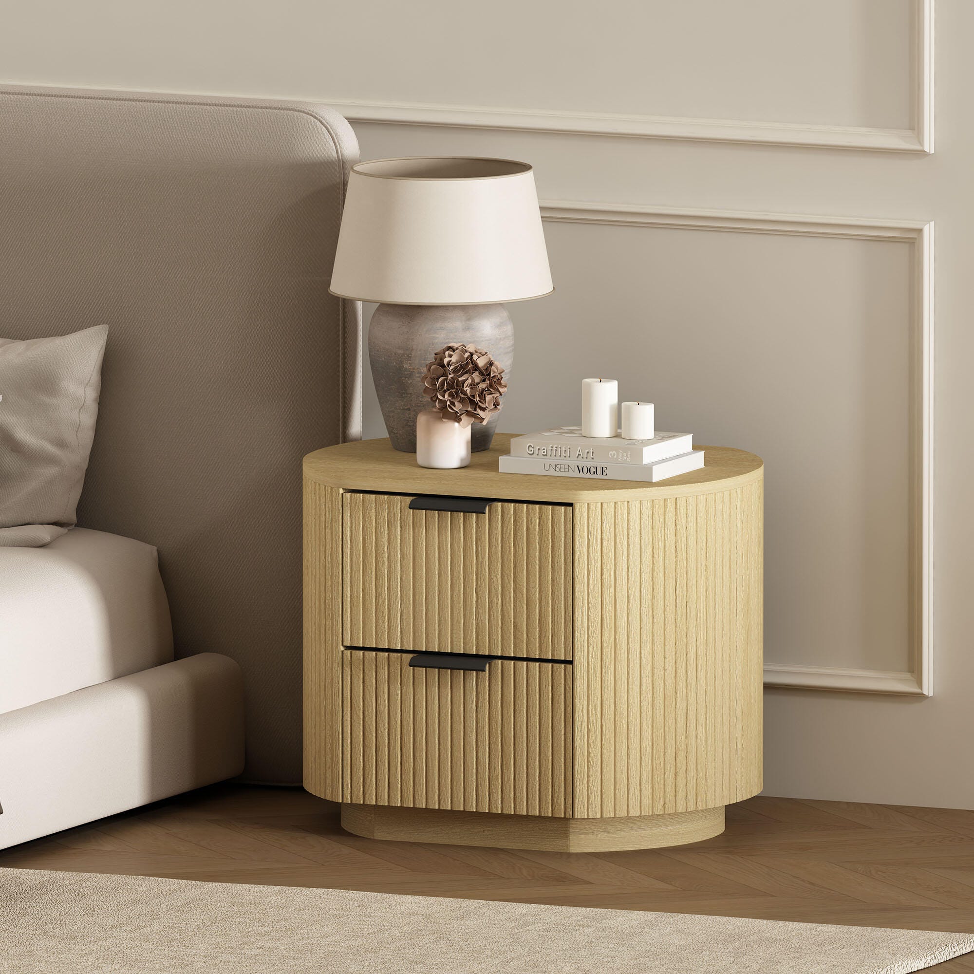 Click here for Manhattan Comfort Olivia 26 2 Drawers Nightstand... prices