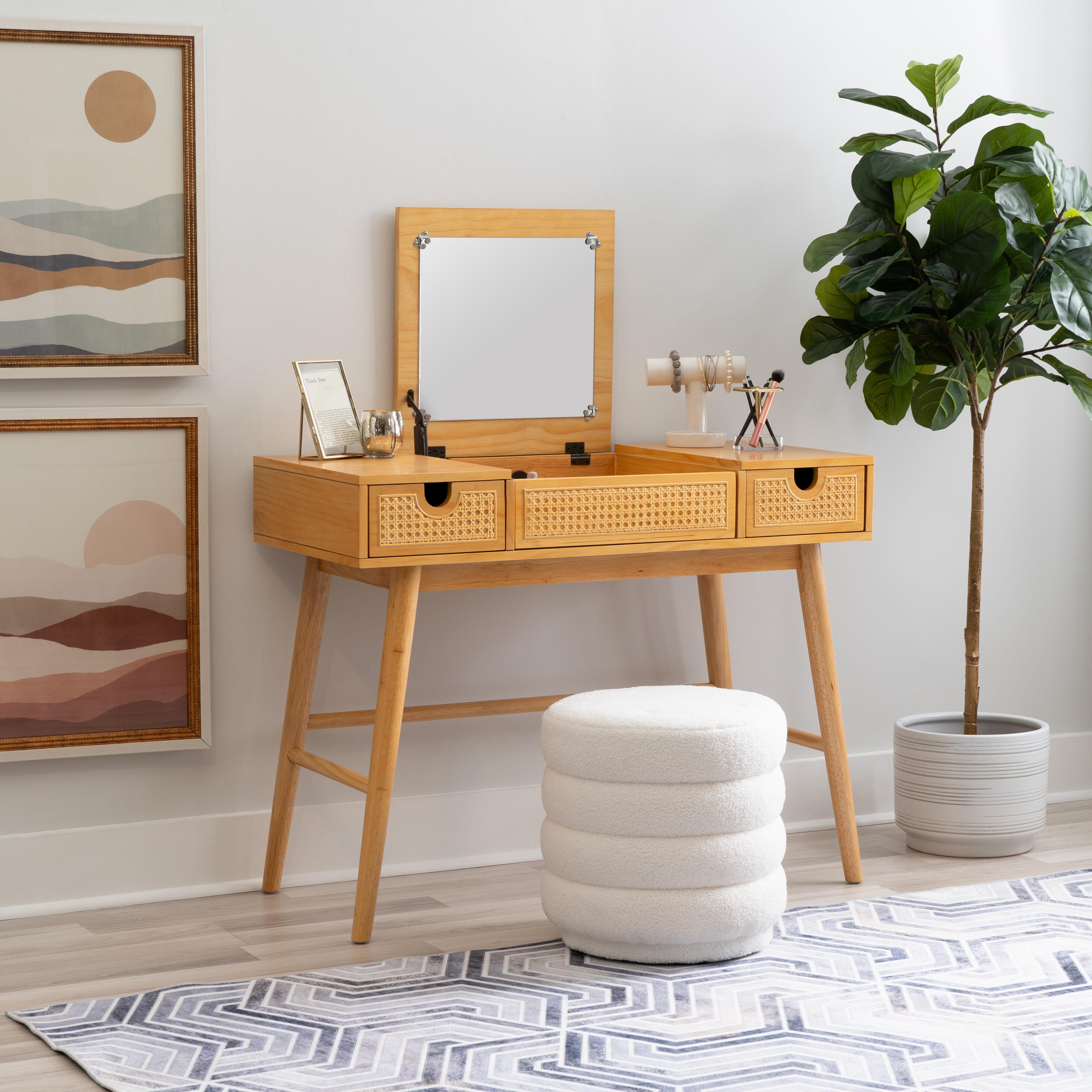 Click here for Linon Carson Vanity  Natural prices
