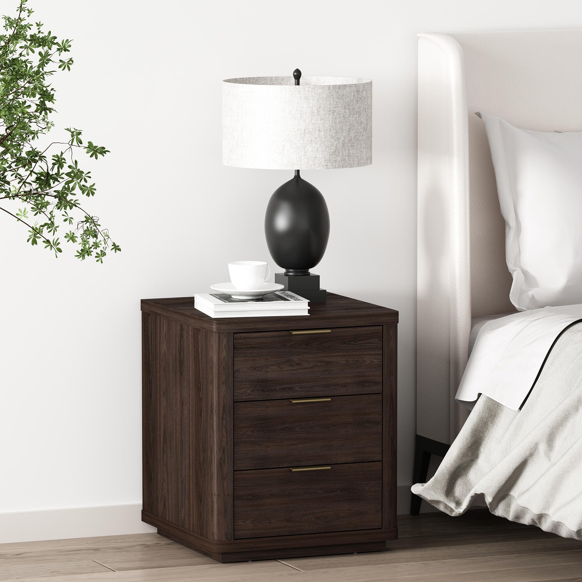 Click here for Manhattan Comfort Evelyn 20 3 Drawer Nightstand  B... prices