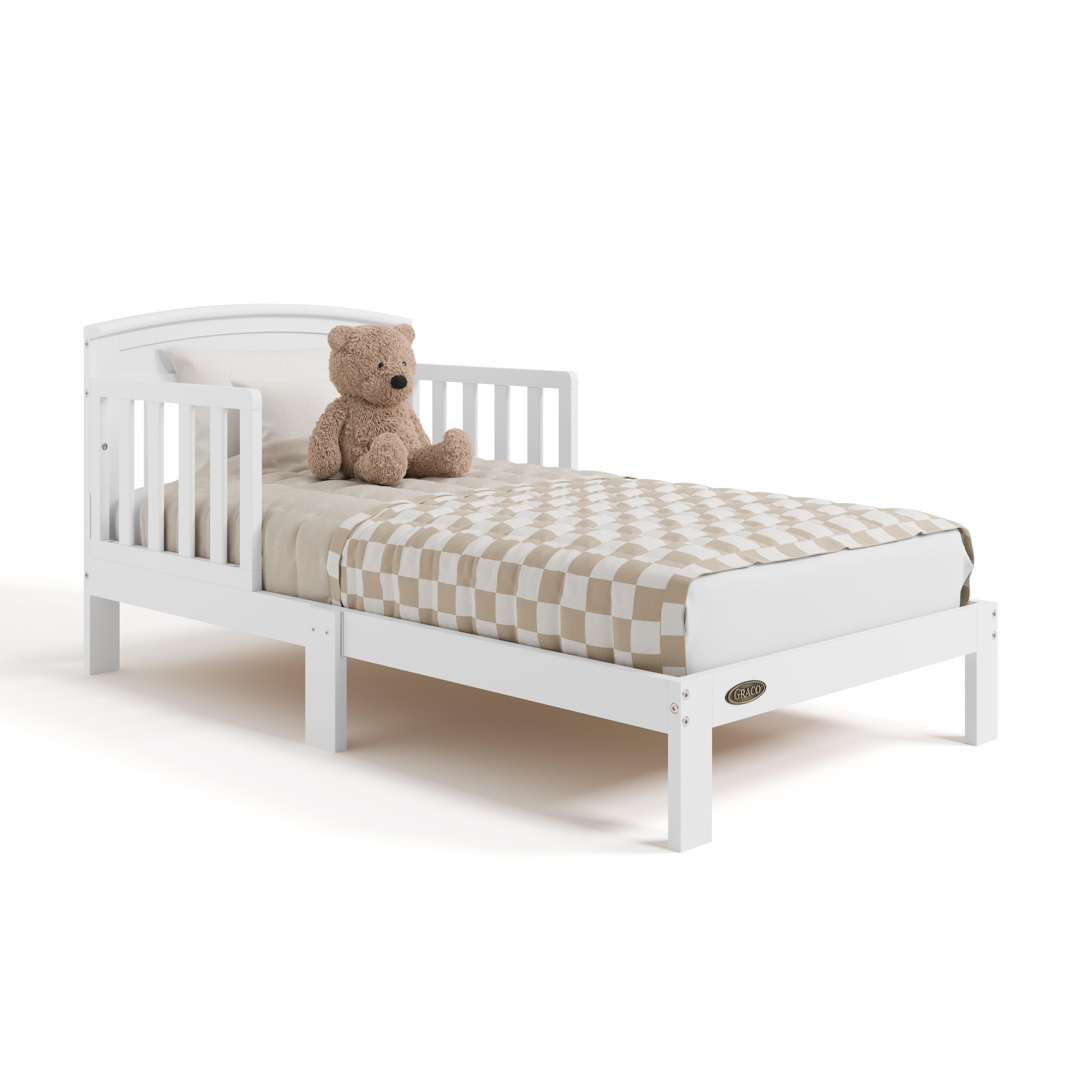 Click here for Graco Benton Toddler Open Frame Bed  White prices
