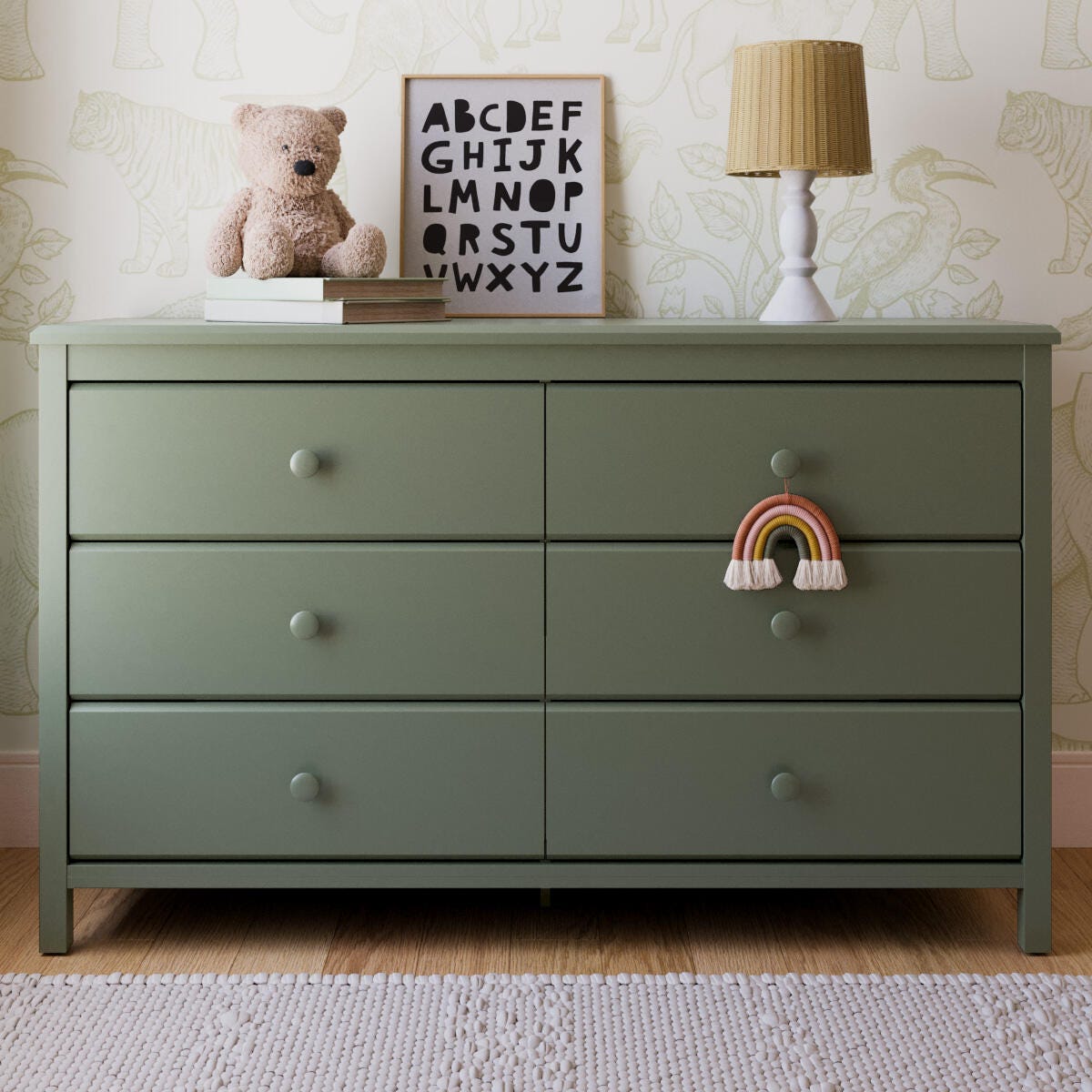 Click here for Storkcraft Alpine 6 Drawer Dresser  Olive prices