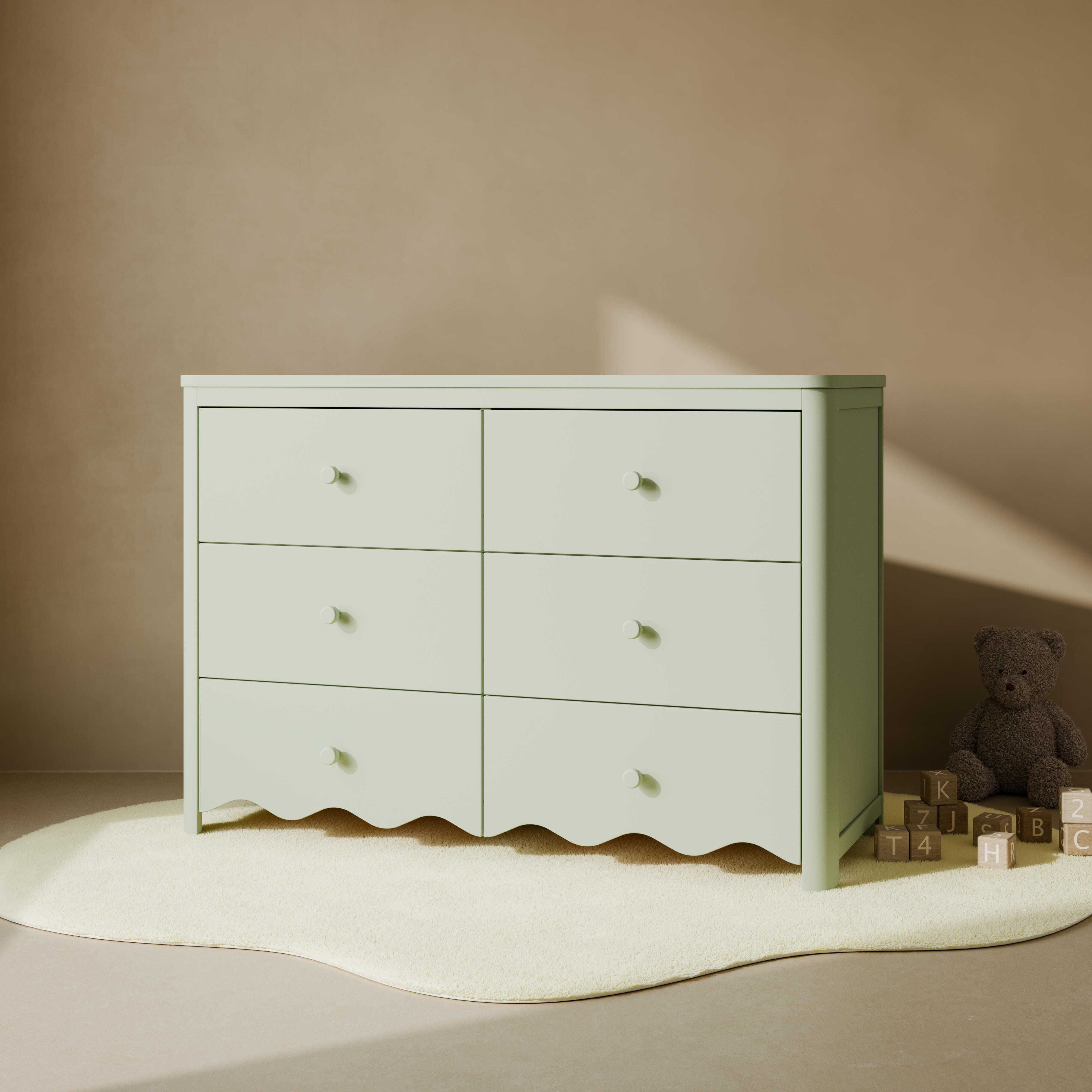 Click here for Storkcraft Casablanca 6 Drawer Dresser  Sage prices
