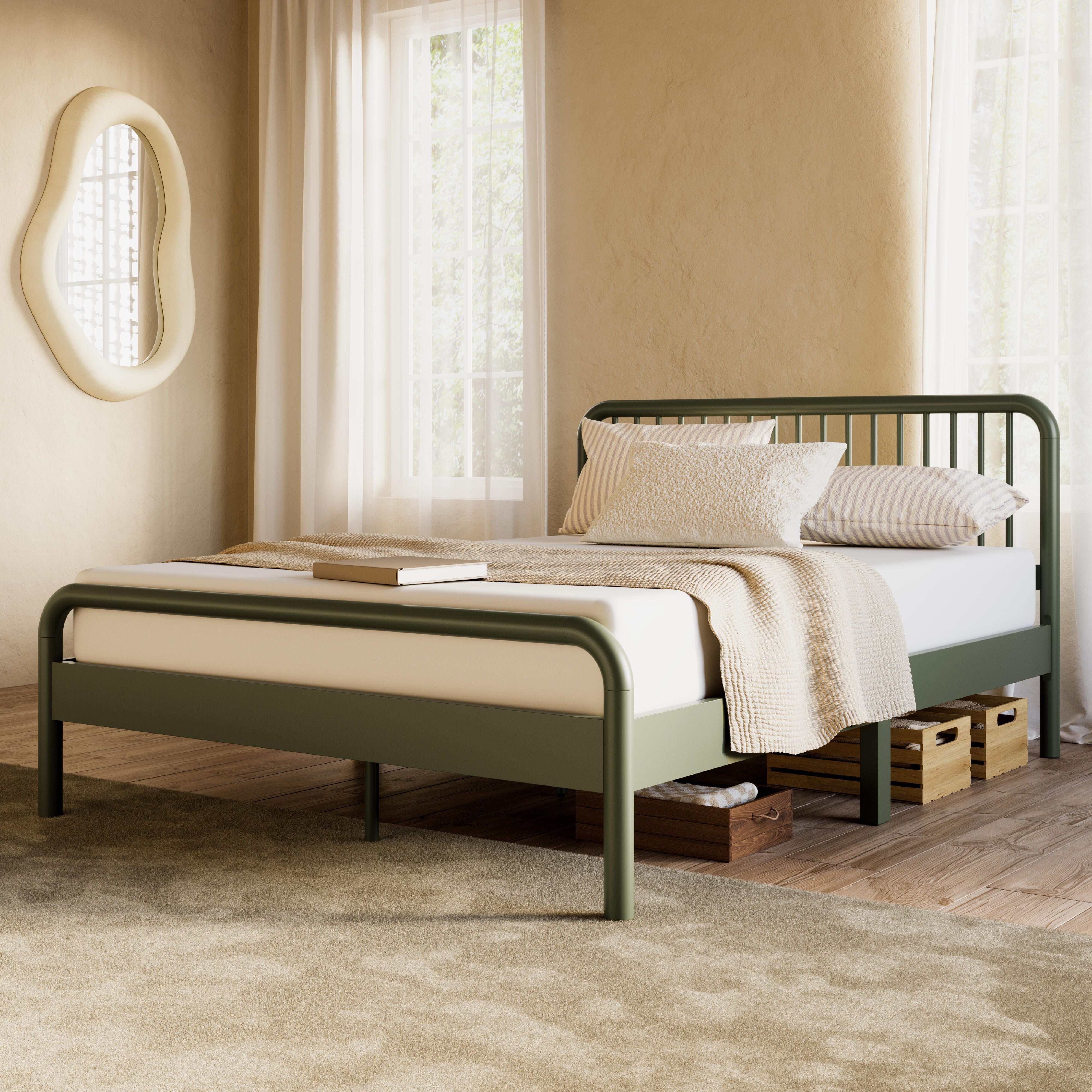 Click here for Storkcraft Porto Full Open Frame Bed  Olive prices