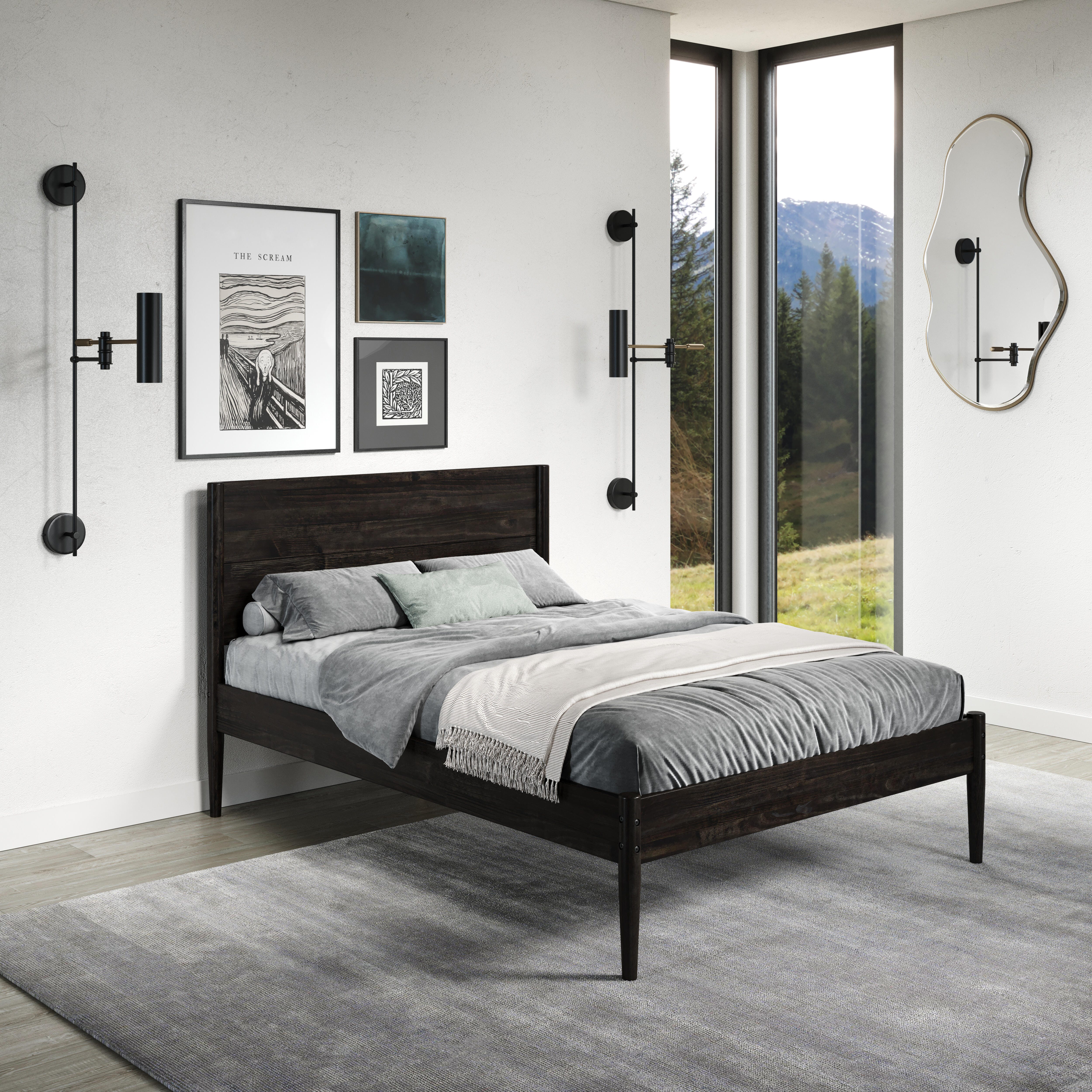 Click here for Donco Mid Center Queen Platform Bed  Urban Walnut prices