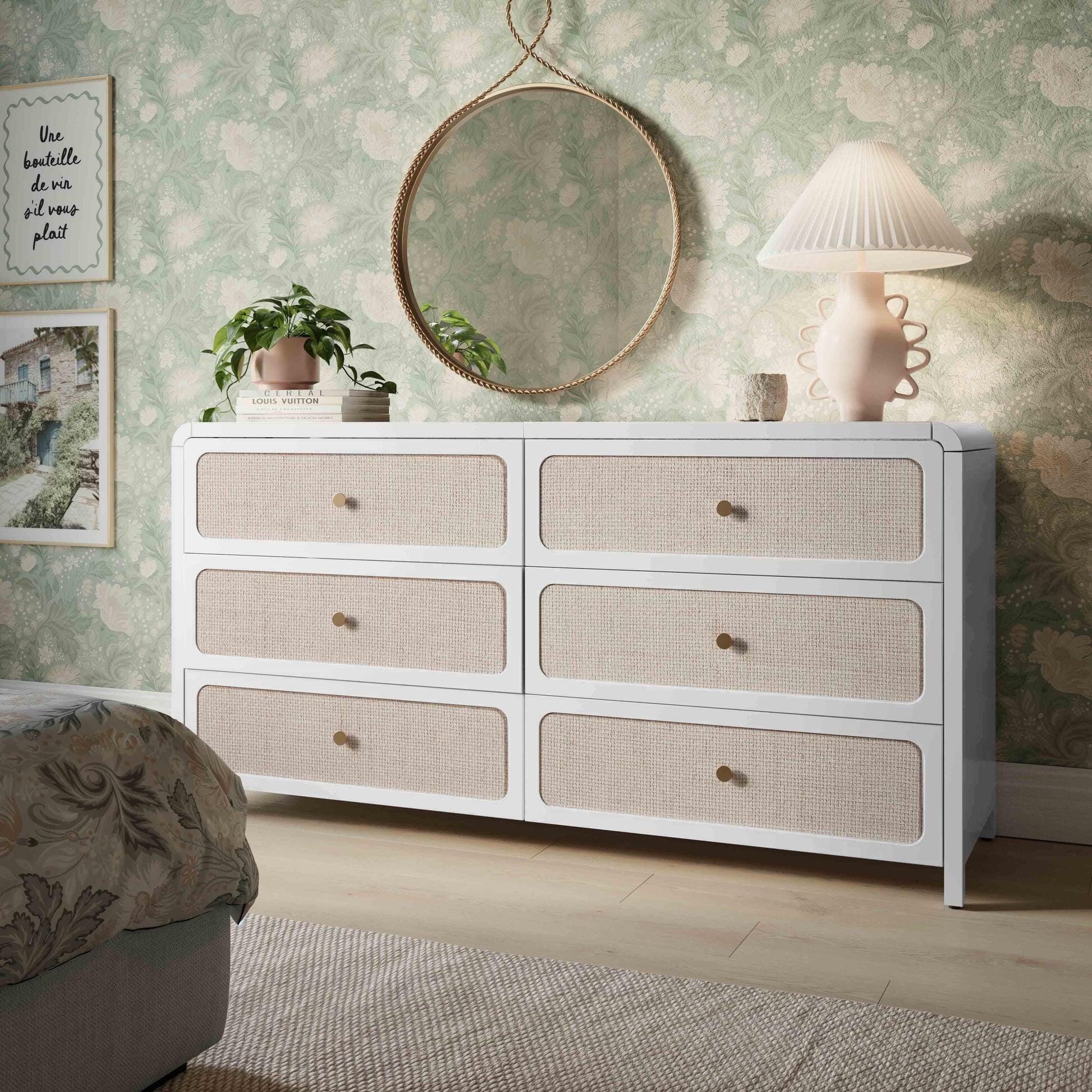 Click here for TOV Furniture Patty 6 Drawer Dresser  Pastel Blue prices