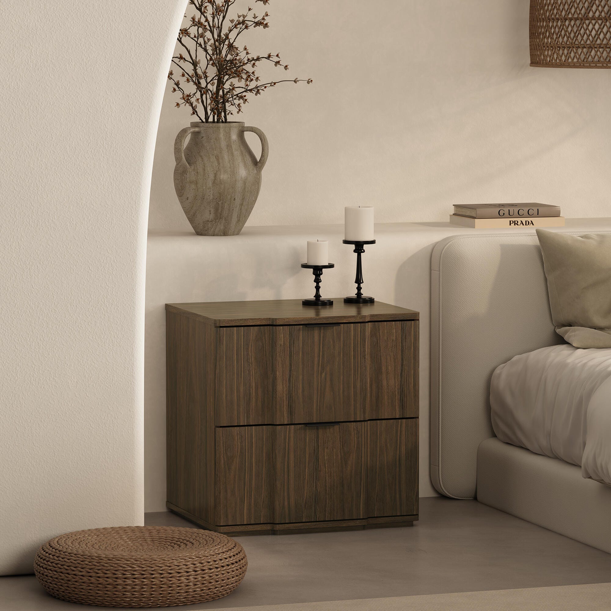 Click here for Manhattan Comfort Clive 22 2 Drawer Nightstand  Wa... prices