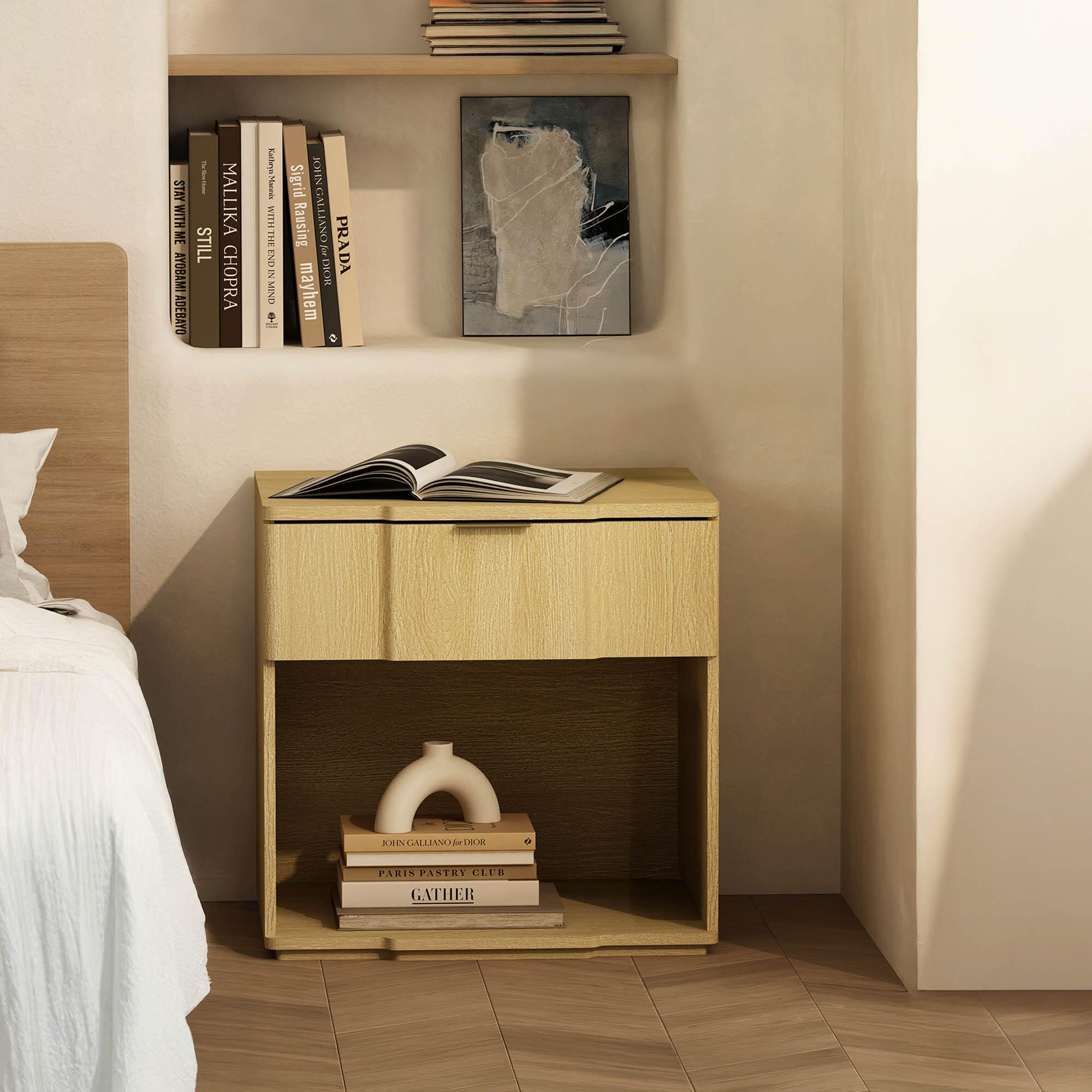 Click here for Manhattan Comfort Clive 22 1 Drawer Nightstand  Na... prices