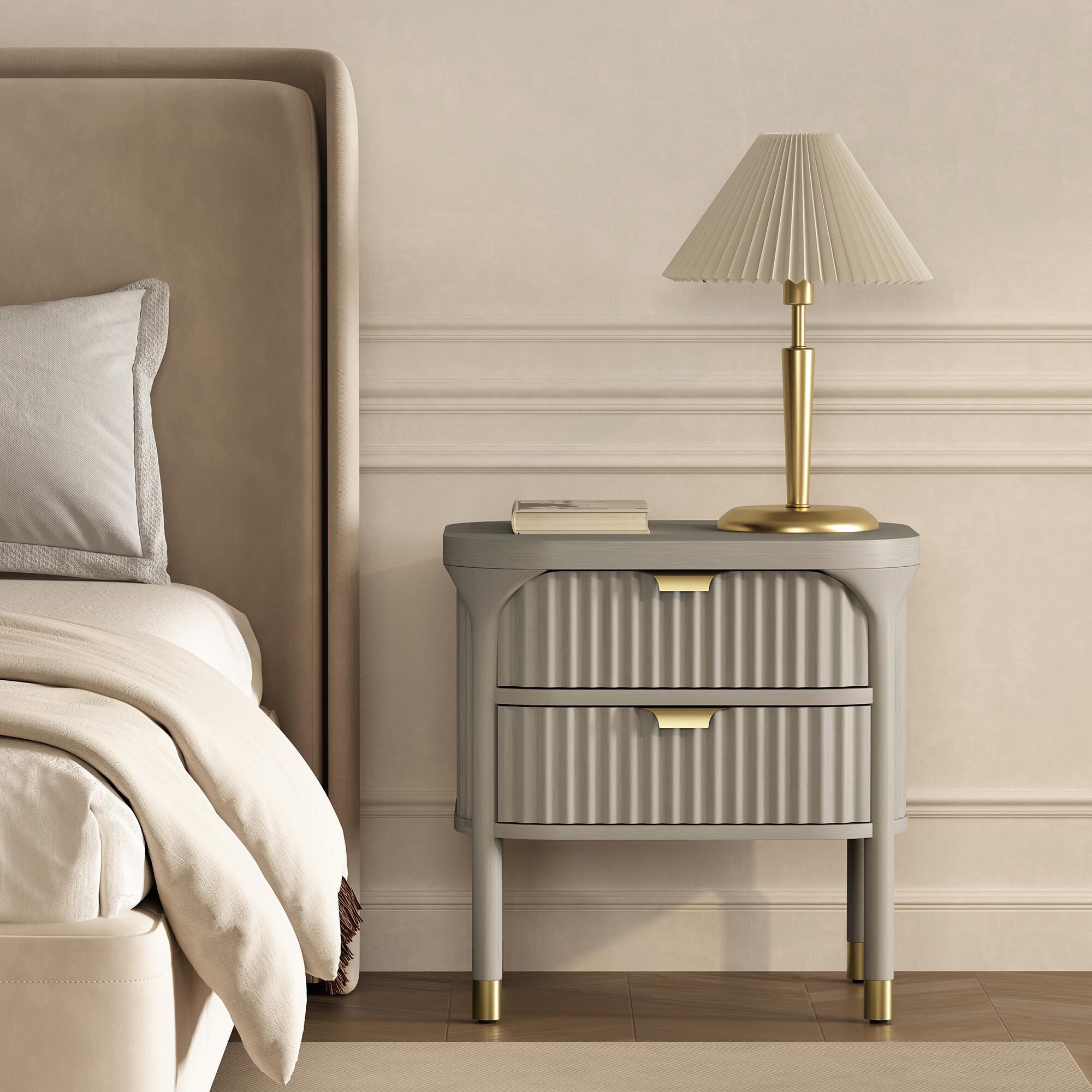 Click here for Manhattan Comfort Park 24 2-Drawer Nightstand  Gra... prices