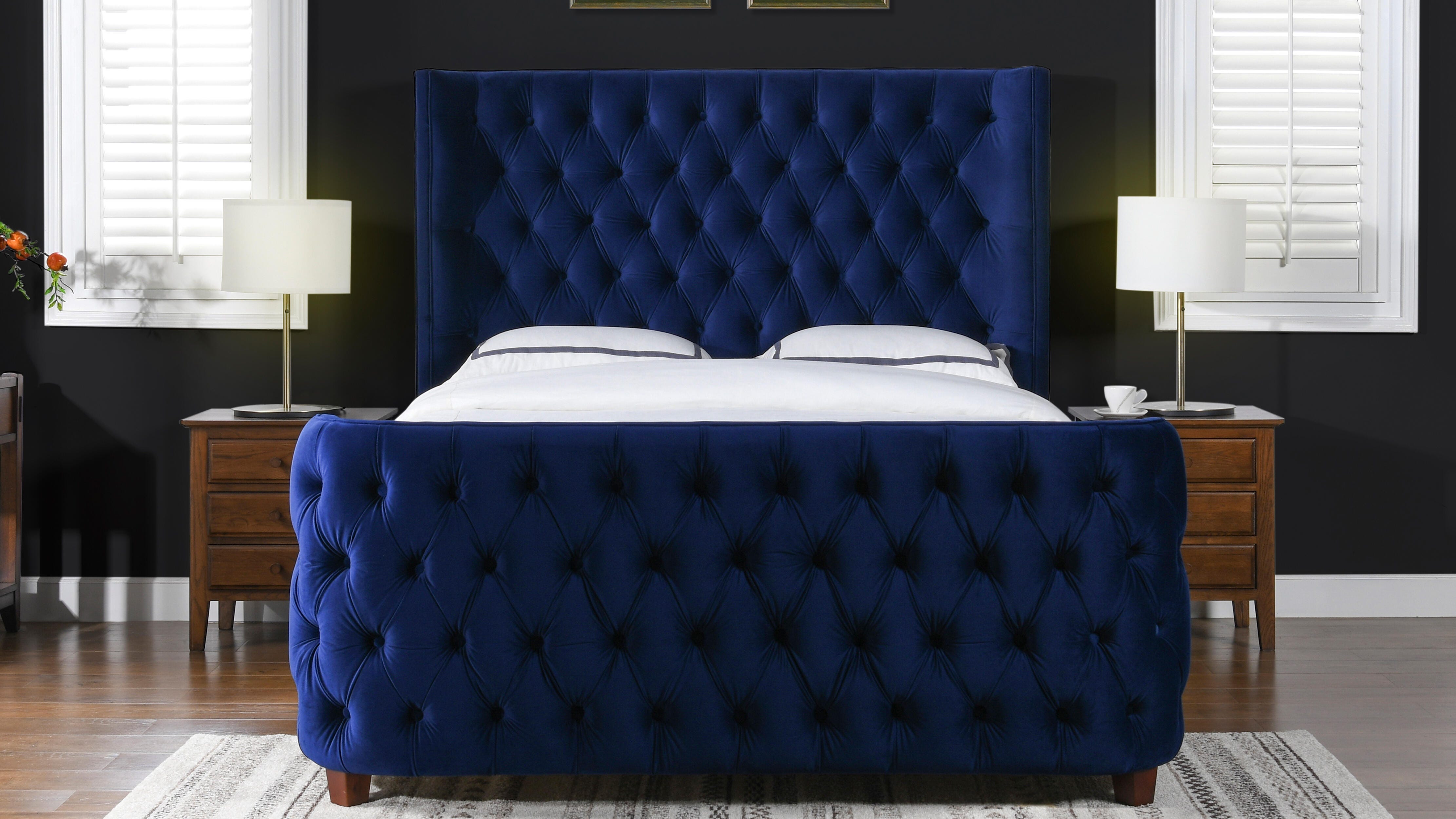 Click here for Jennifer Taylor Brooklyn King Tufted Panel Bed  Na... prices