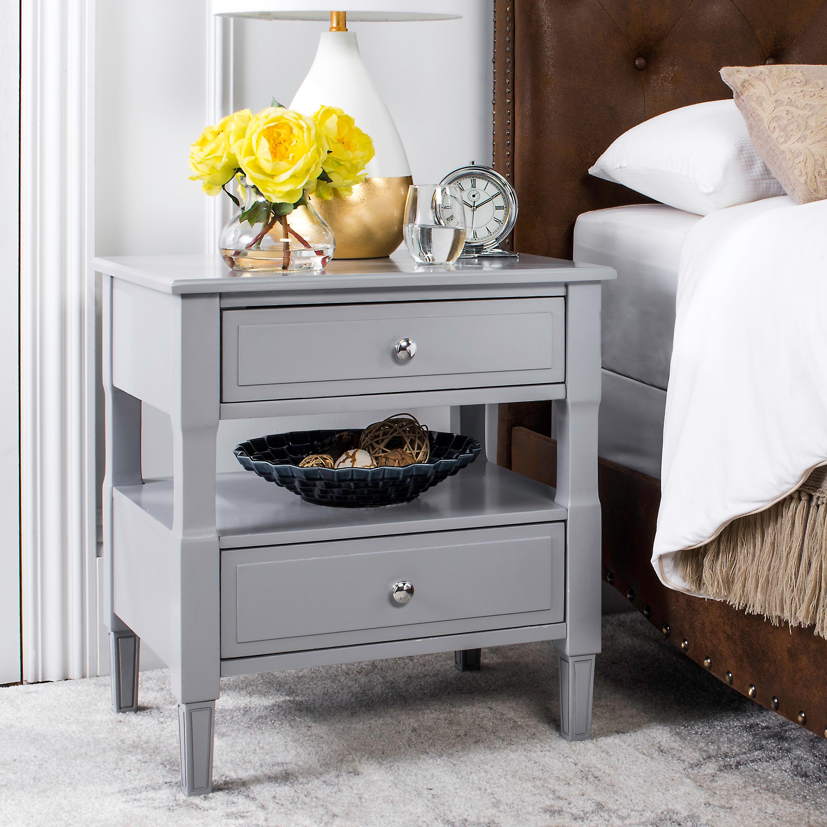 Click here for Jenson 2 Drawer Nightstand  Gray prices
